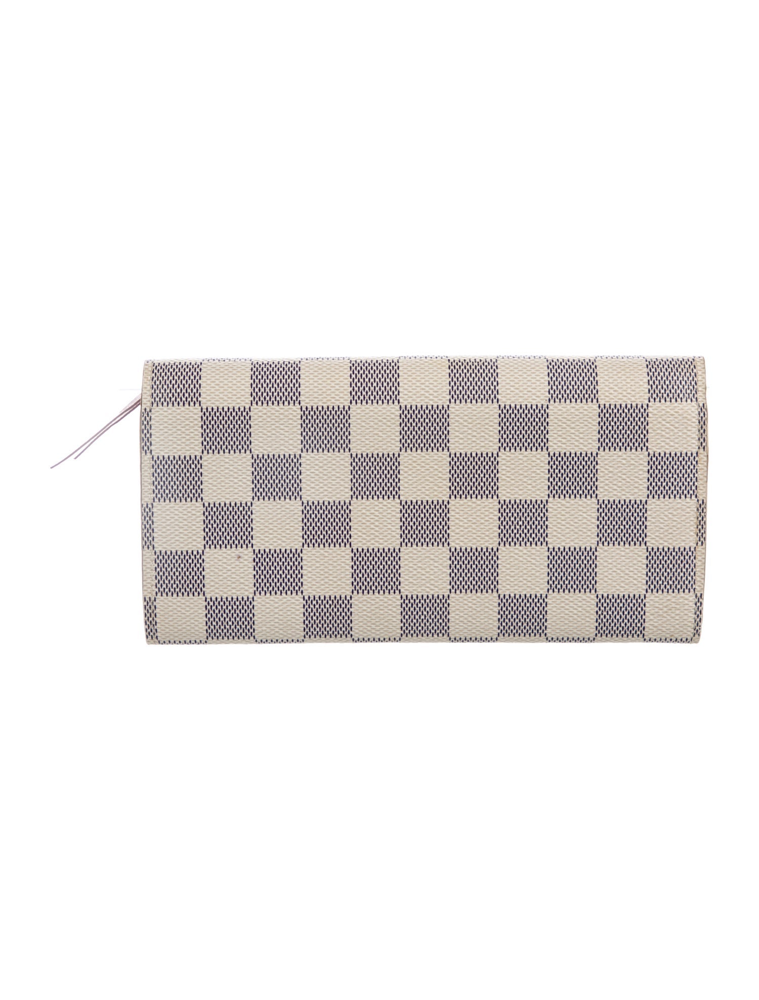 Louis Vuitton Damier Azur Pattern Coated Canvas Wallet - Neutrals ...