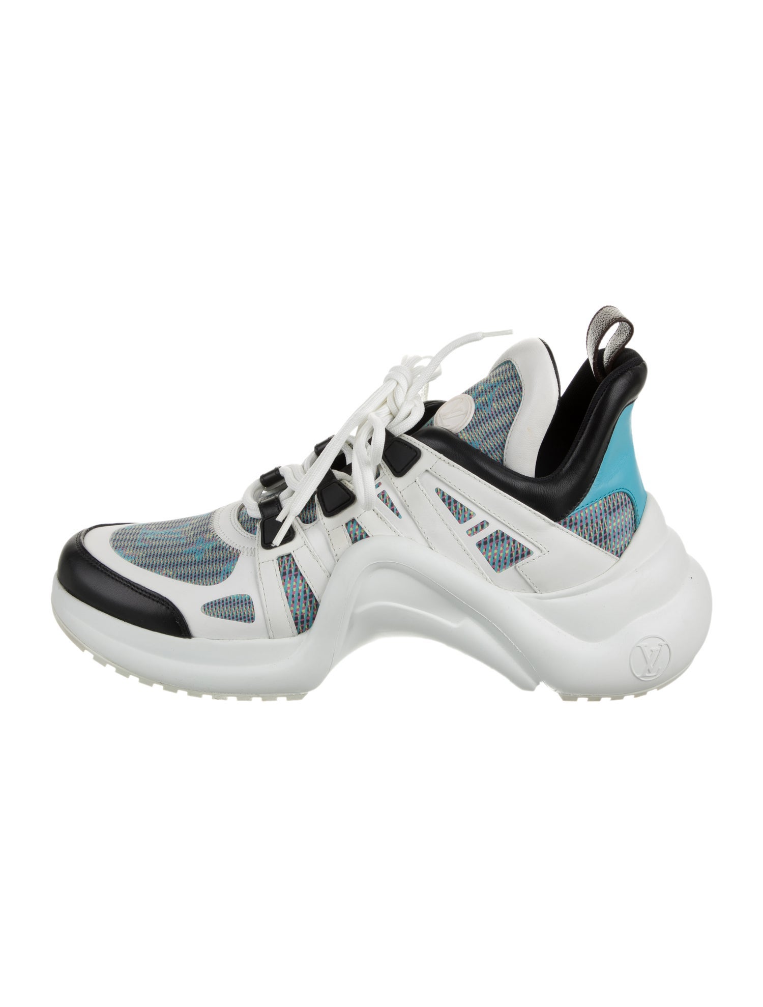 Louis Vuitton Leather Printed Chunky Sneakers - White Sneakers, Shoes ...