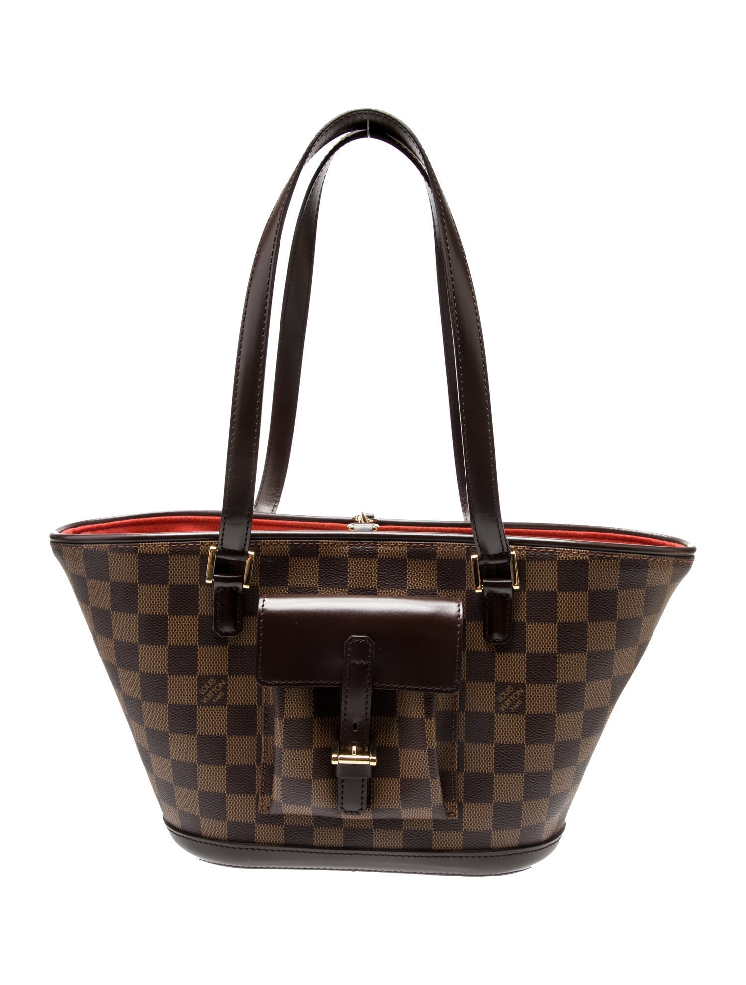 Louis Vuitton Damier Ebene Manosque PM - Brown Totes, Handbags ...