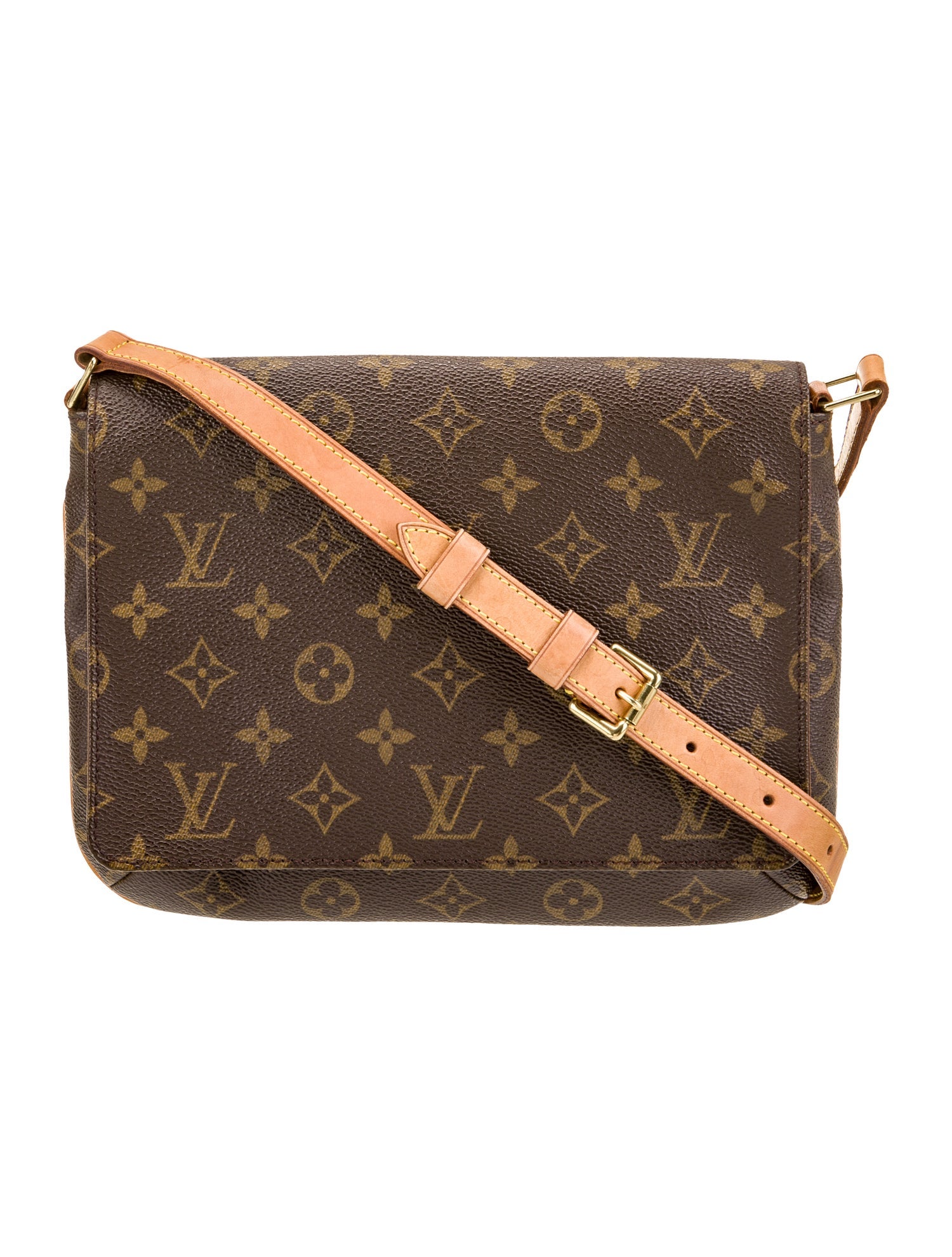 Louis Vuitton LV Monogram Musette Tango Vintage - Brown Shoulder Bags ...