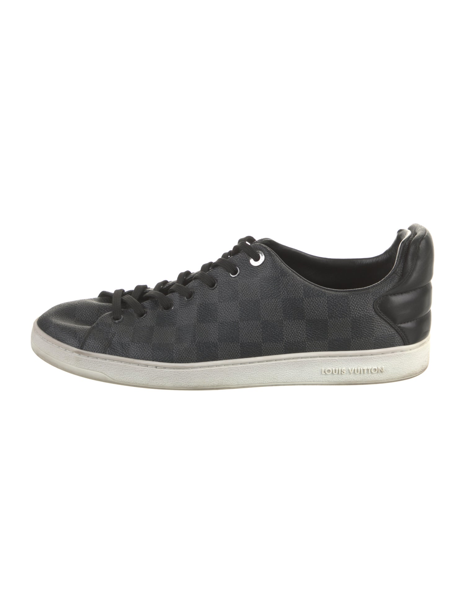 Louis Vuitton Damier Graphite Pattern Sneakers - Black Sneakers, Shoes ...