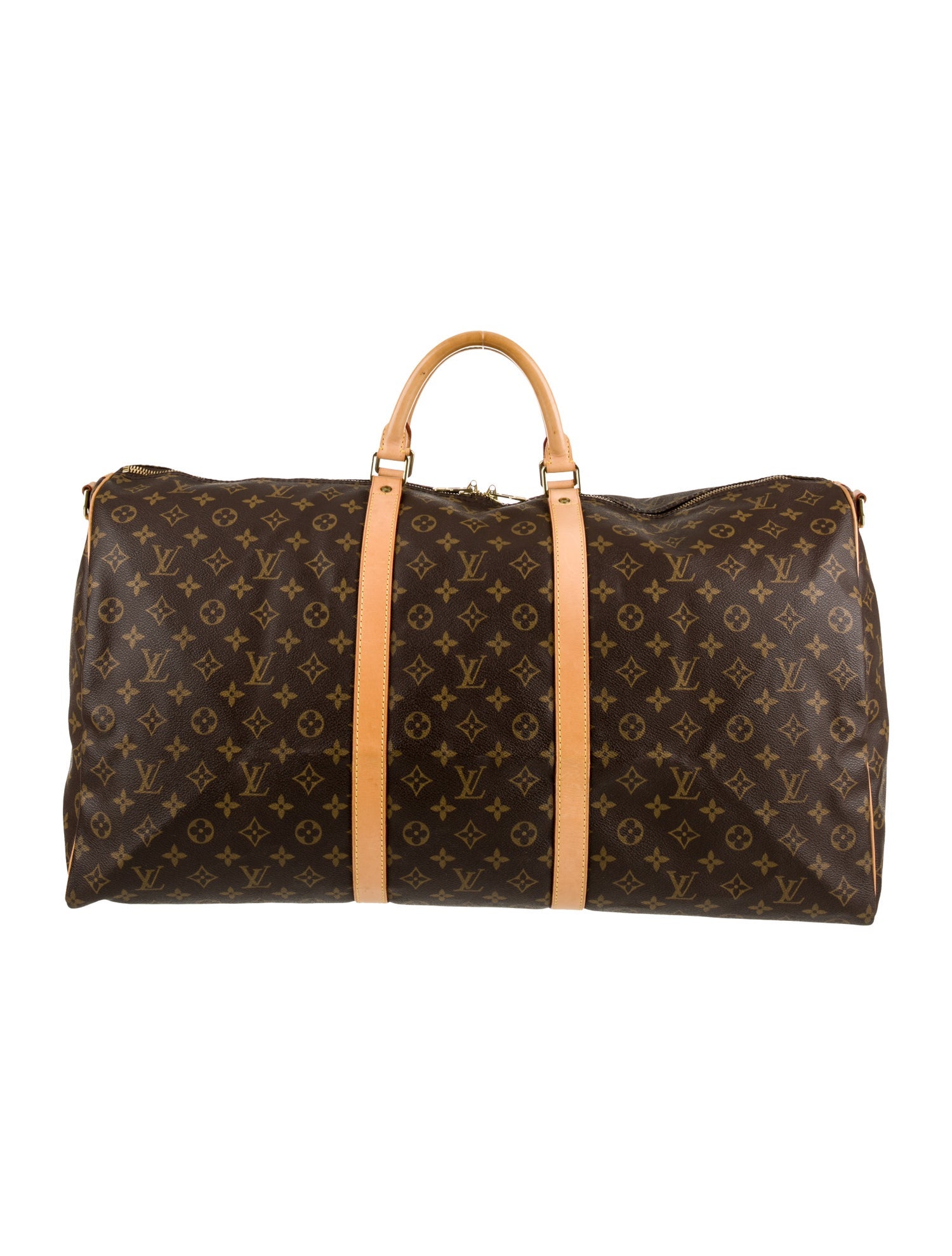 Louis Vuitton LV Monogram Keepall Bandouliere 60 Vintage - Brown Luggage and Travel, Handbags ...