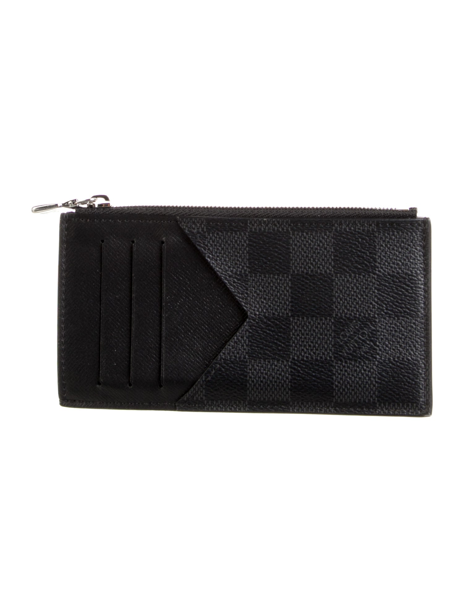Louis Vuitton Damier Graphite Pattern Coated Canvas Wallet - Black ...