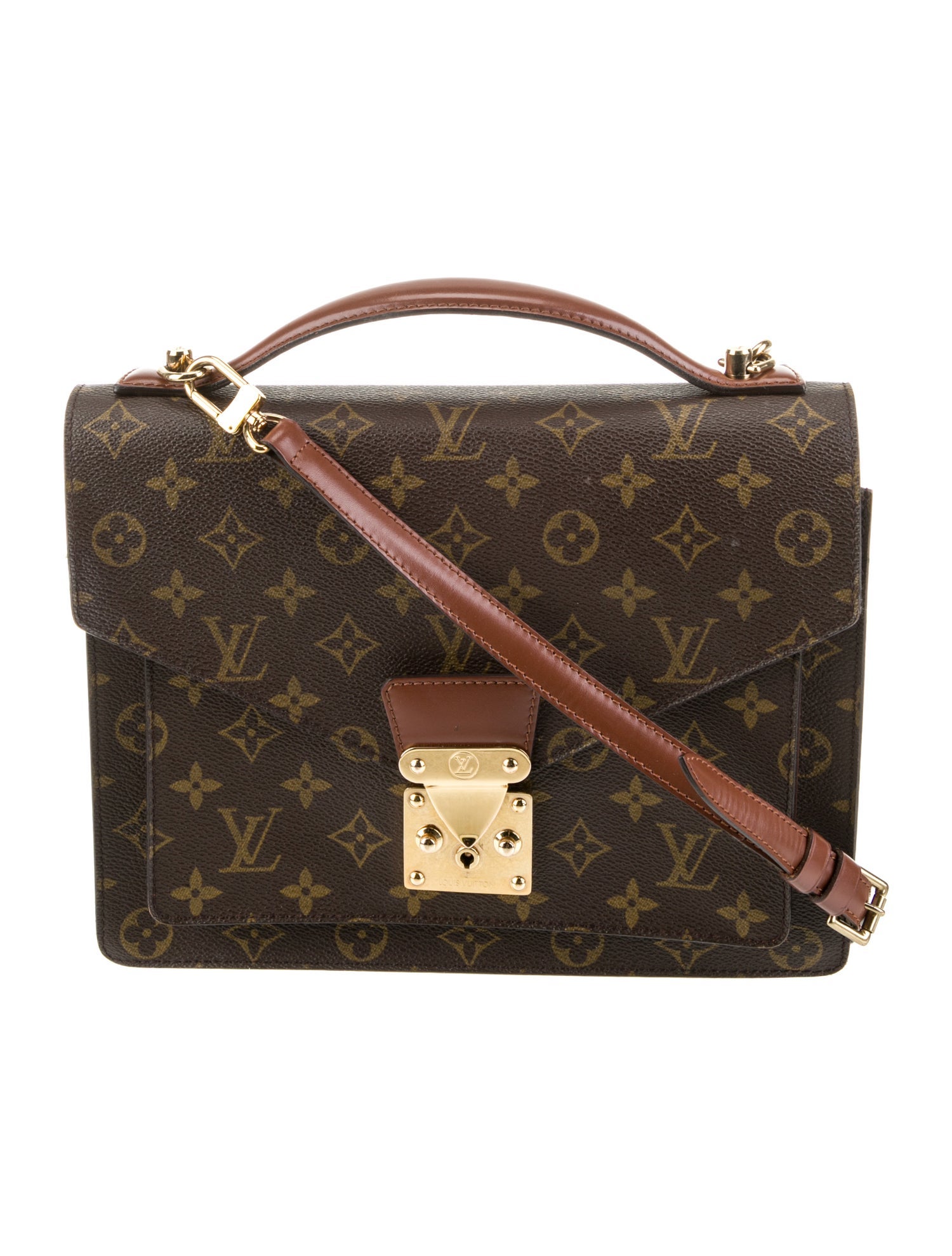 Louis Vuitton LV Monogram Monceau 28 Vintage - Brown Shoulder Bags ...