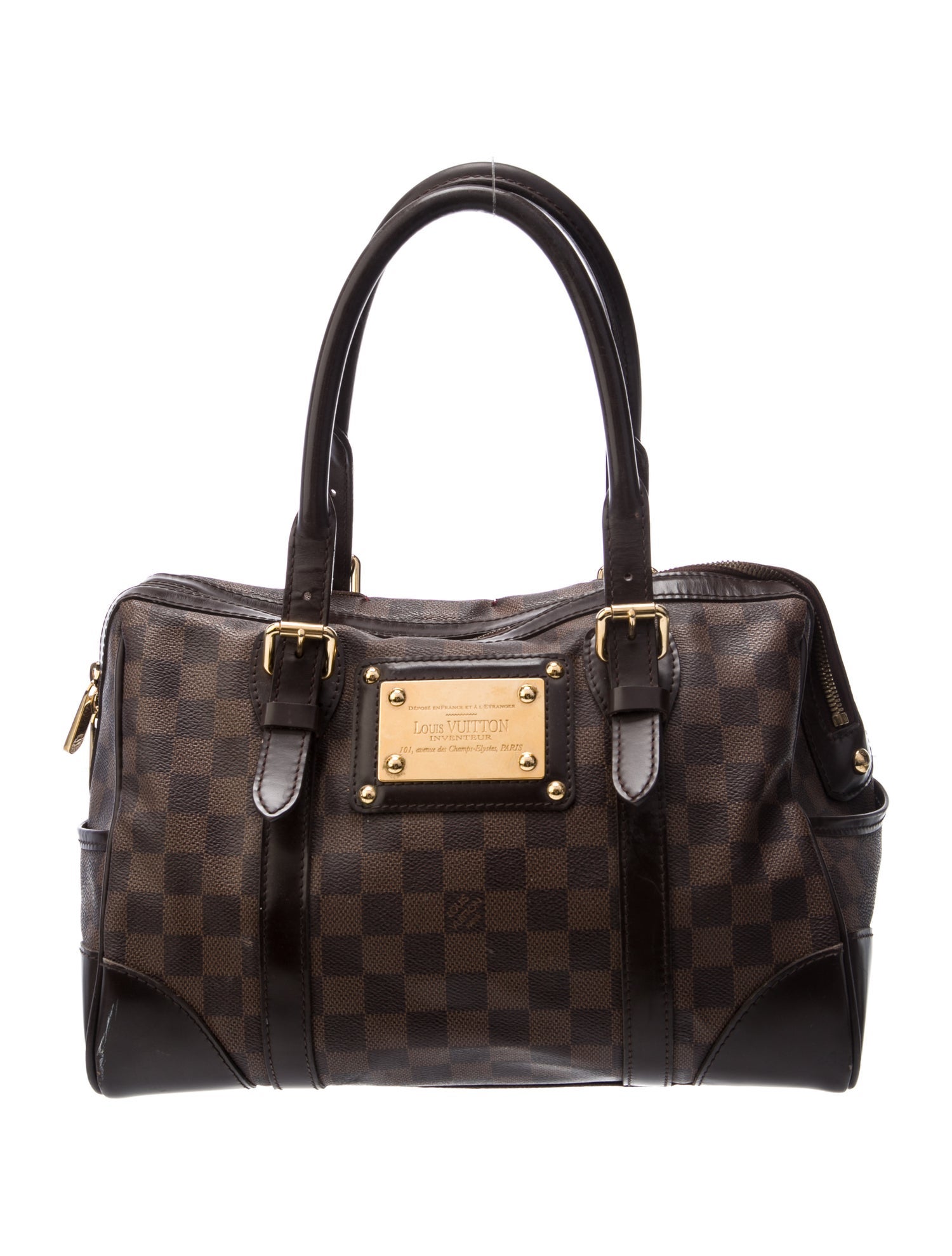 Louis Vuitton Damier Ebene Berkeley - Brown Handle Bags, Handbags ...