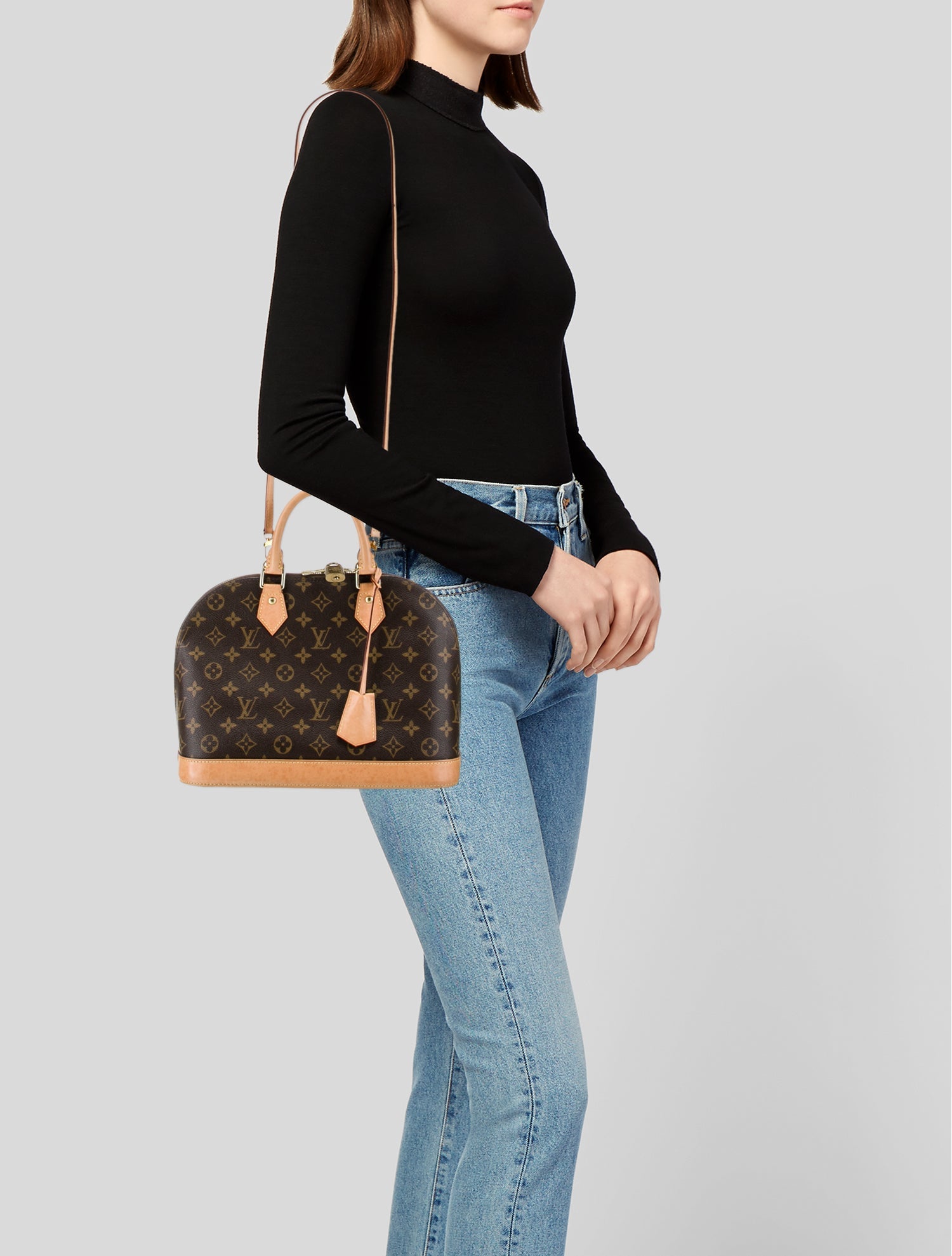 Louis Vuitton LV Monogram Alma PM - Brown Handle Bags, Handbags ...