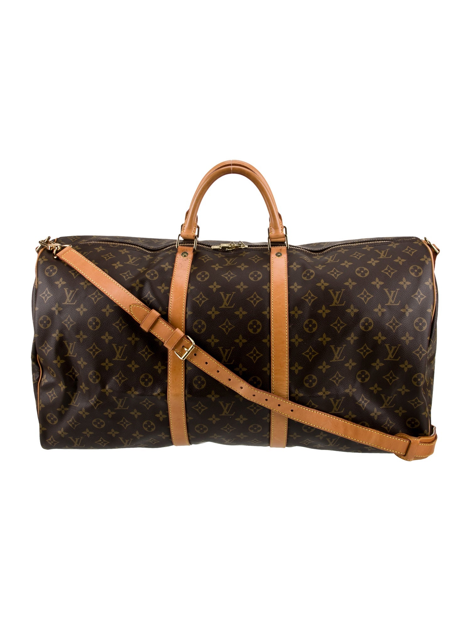 Louis Vuitton LV Monogram Keepall Bandouliere 60 Vintage - Brown Luggage and Travel, Handbags ...