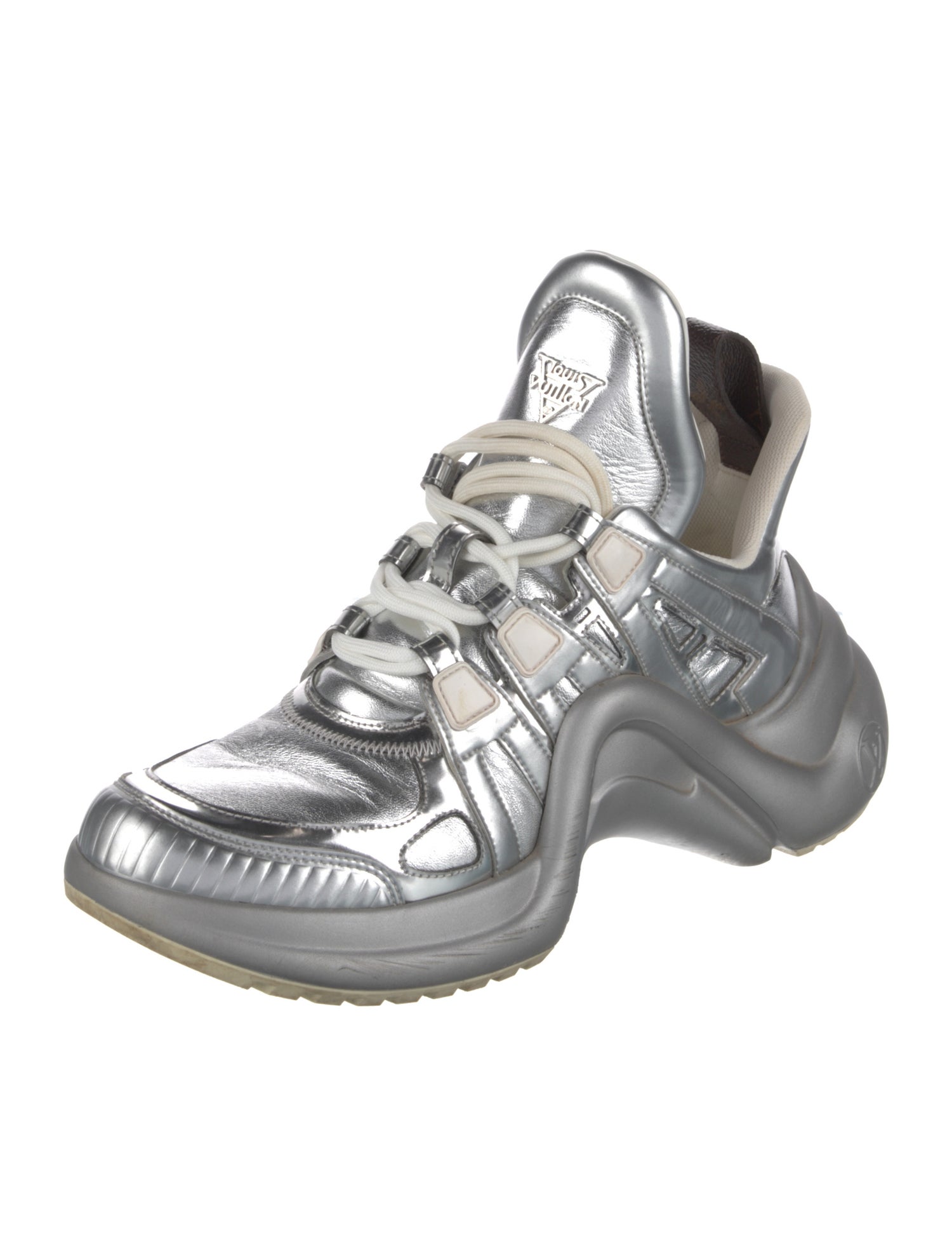 Louis Vuitton LV Monogram Leather Chunky Sneakers - White Sneakers ...