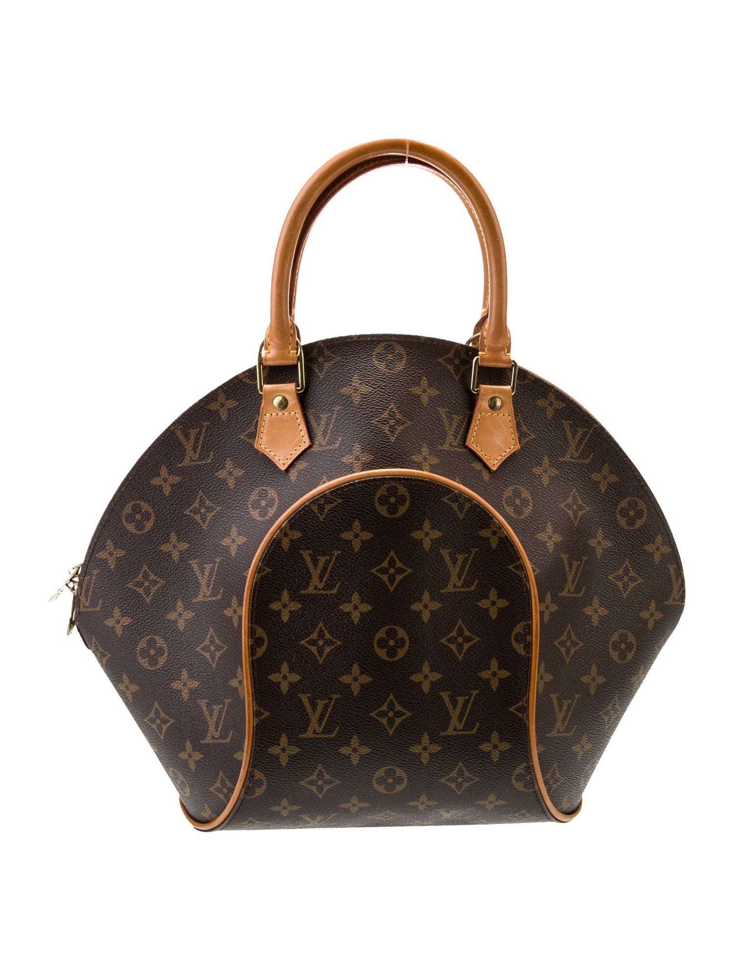 Louis Vuitton LV Monogram Ellipse MM Vintage - Brown Handle Bags ...