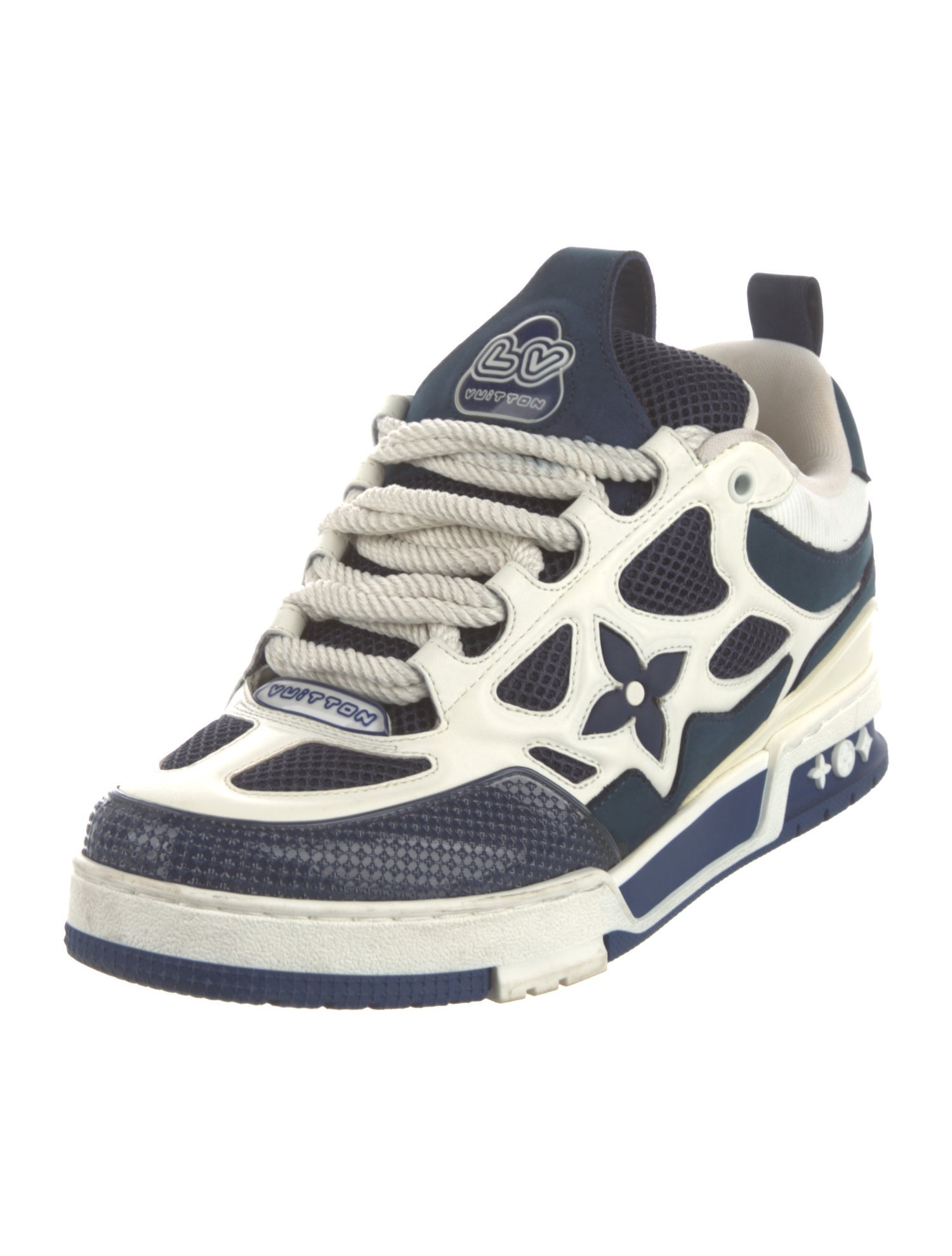 Louis Vuitton LV Monogram Mesh Chunky Sneakers - Blue Sneakers, Shoes ...