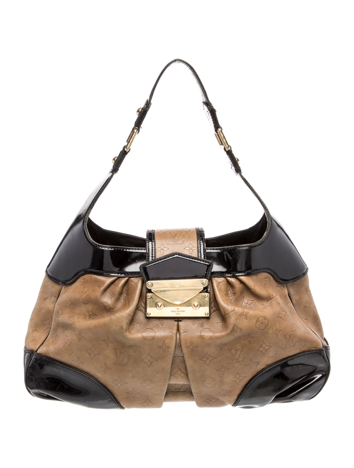 Louis Vuitton LV Monogram Leather Polly Vintage - Brown Shoulder Bags ...