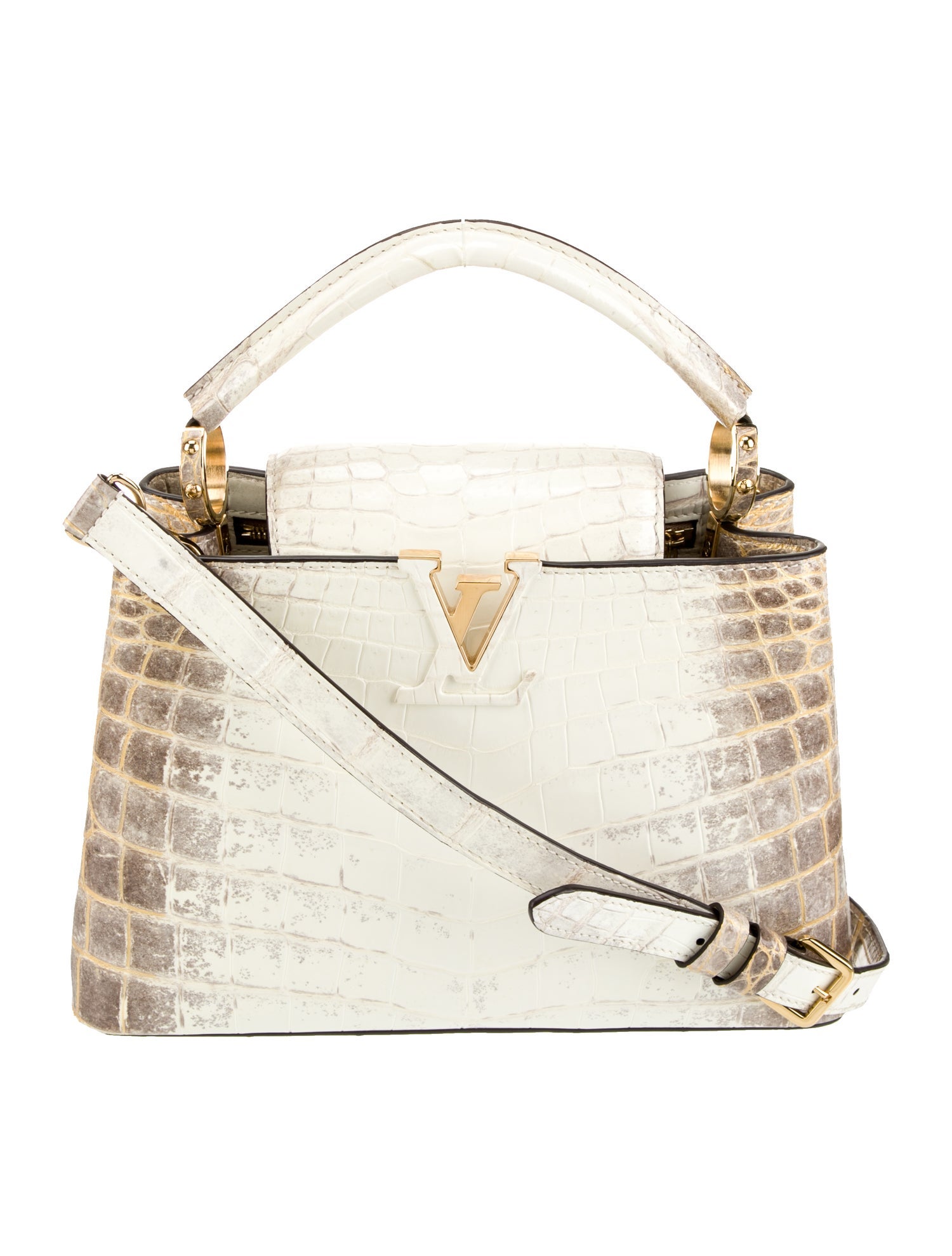 Louis Vuitton Himalaya Crocodile Capucines BB - Neutrals Handle Bags ...
