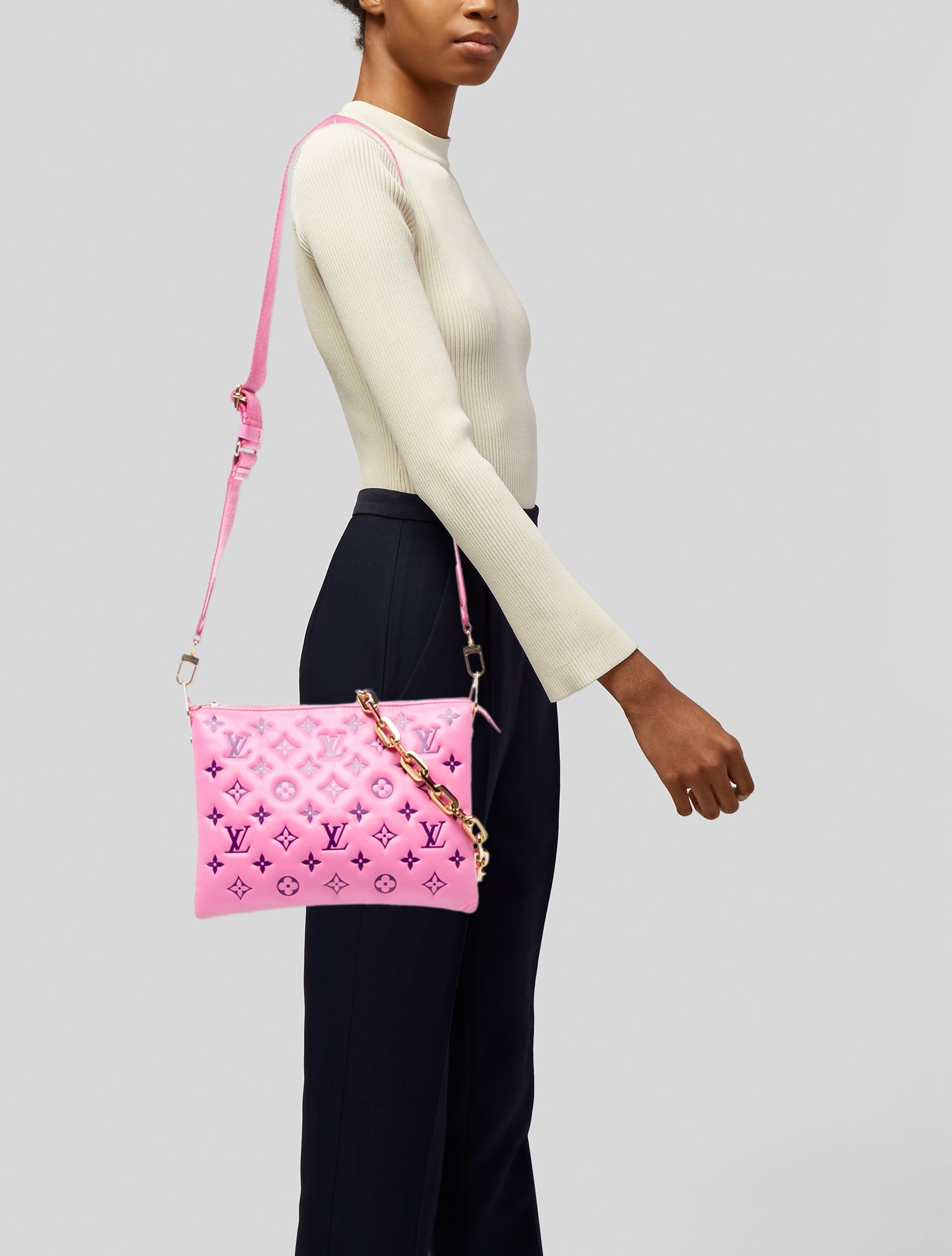 Louis Vuitton LV Monogram Coussin PM - Pink Crossbody Bags, Handbags ...