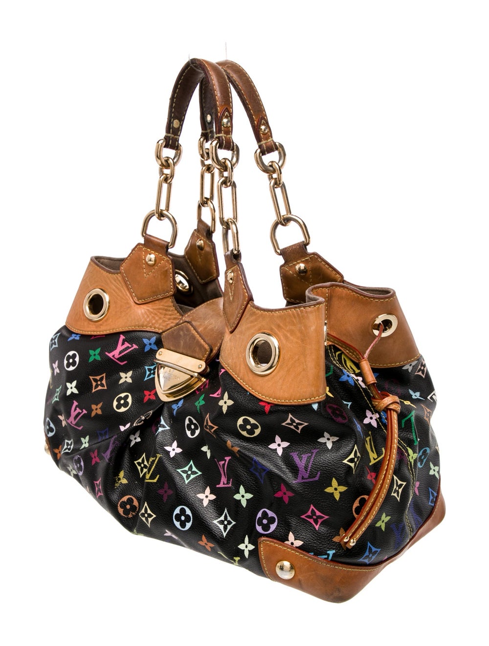 Louis Vuitton Multicolore Monogram Ursula - Black Handle Bags, Handbags ...