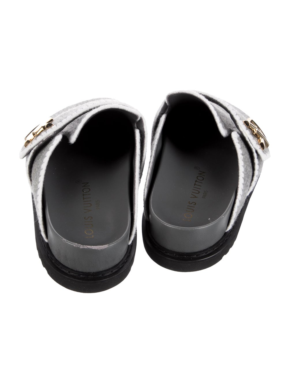 Louis Vuitton Tweed Pattern Mules - Grey Flats, Shoes - LOU1195986 ...