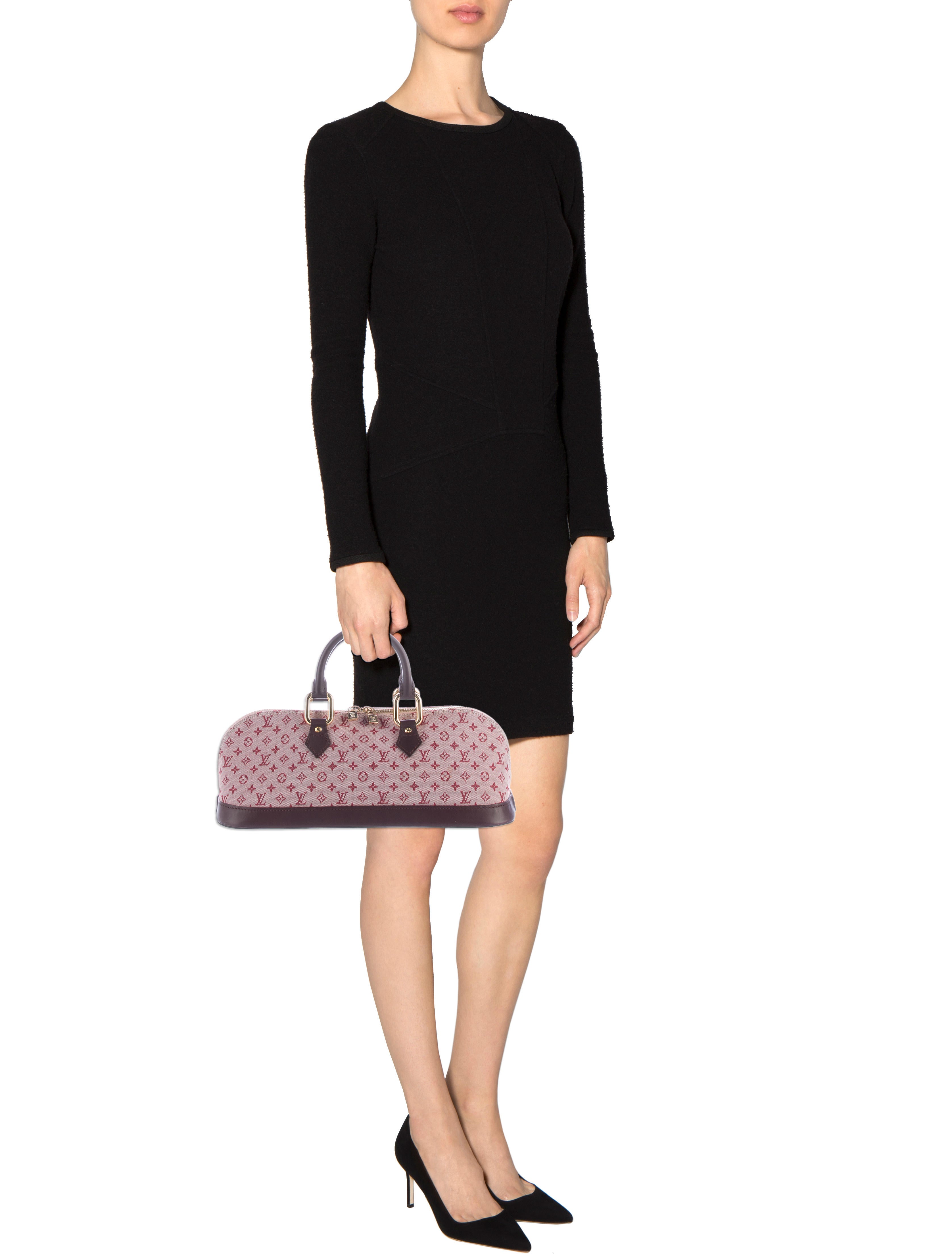 Louis Vuitton Mini Lin Alma Long Bag - Red Handle Bags, Handbags ...