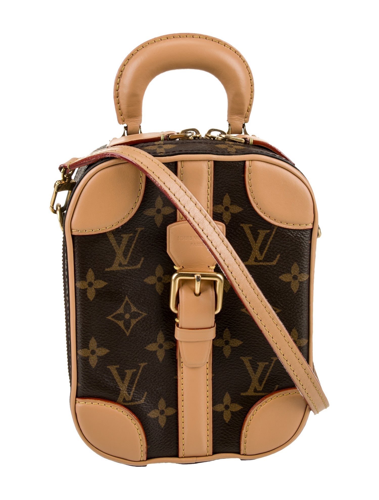 Louis Vuitton Monogram Valisette Vertical - Brown Crossbody Bags ...