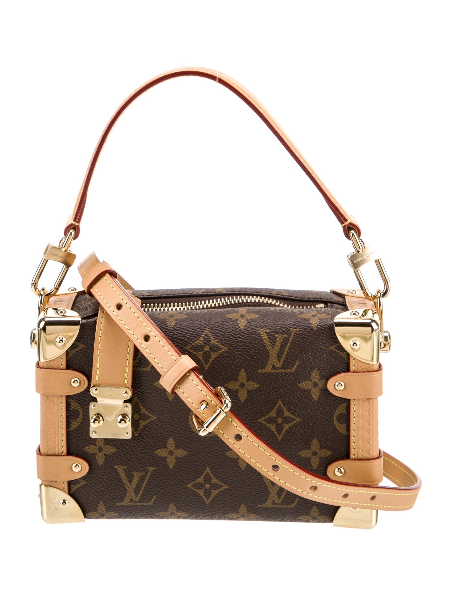 Louis Vuitton LV Monogram Side Trunk PM - Brown Shoulder Bags, Handbags ...