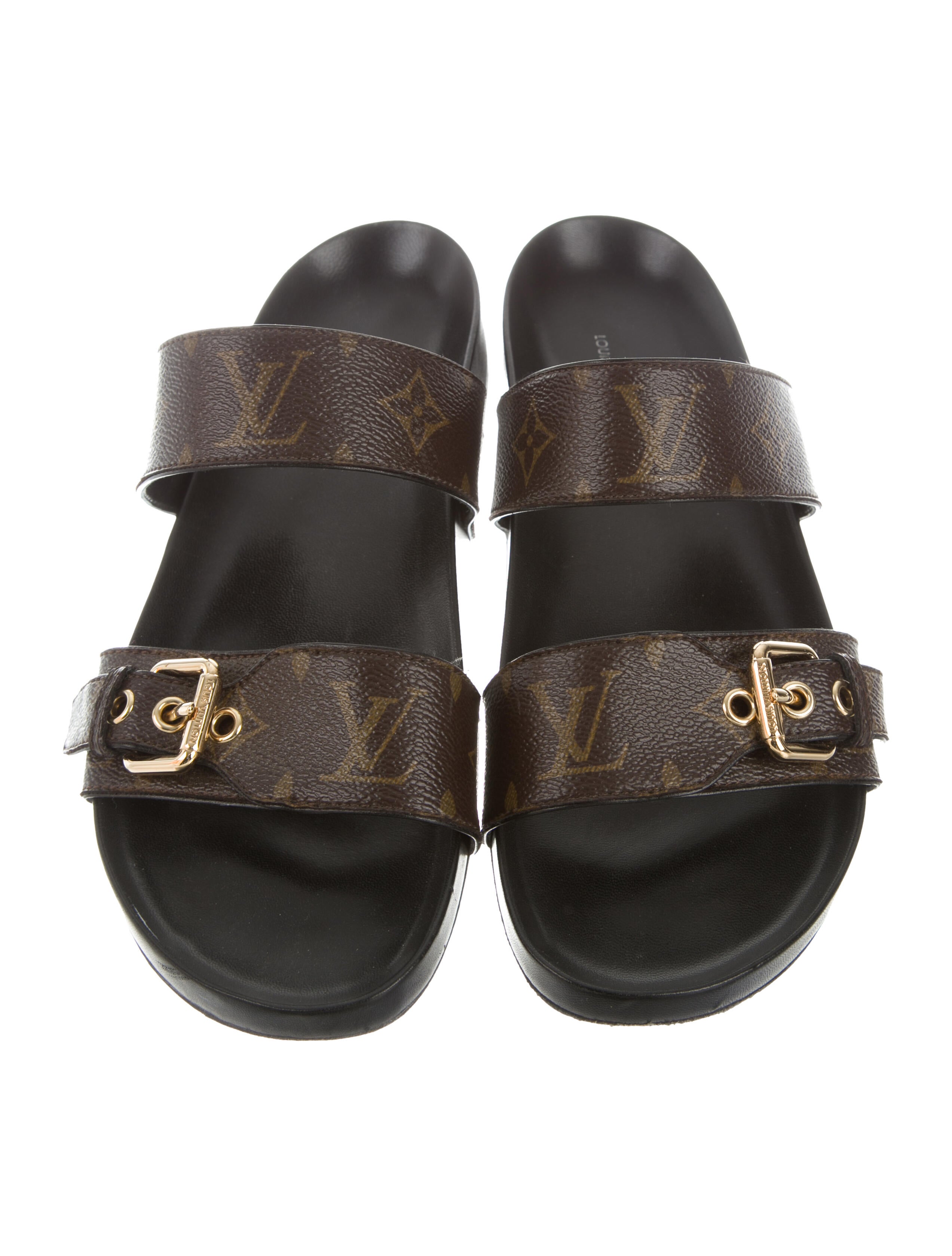 Louis Vuitton Monogram Bom Dia Slide Sandals - Shoes - LOU309076 | The ...