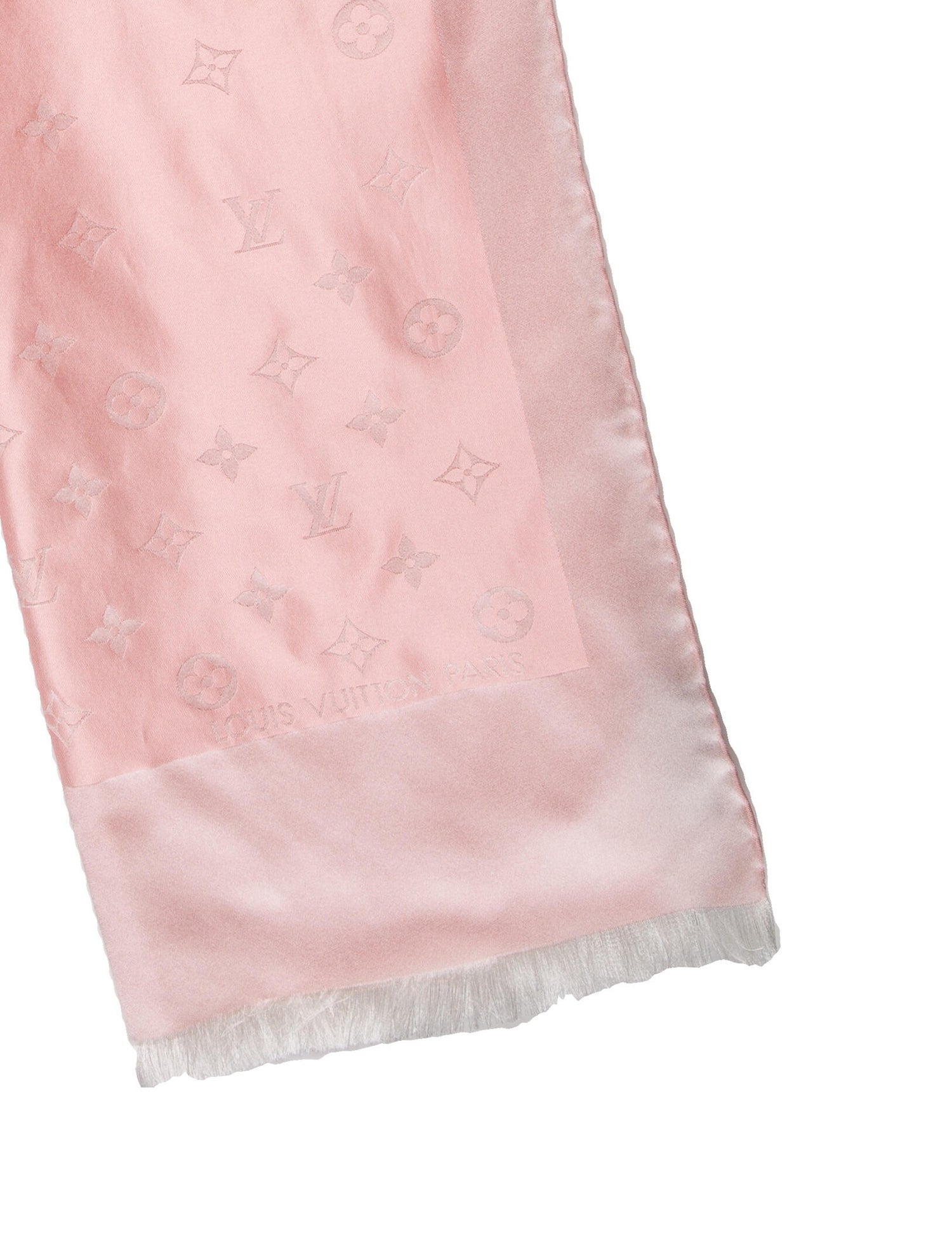 Louis Vuitton Silk LV Monogram Scarf - Pink Scarves and Shawls ...