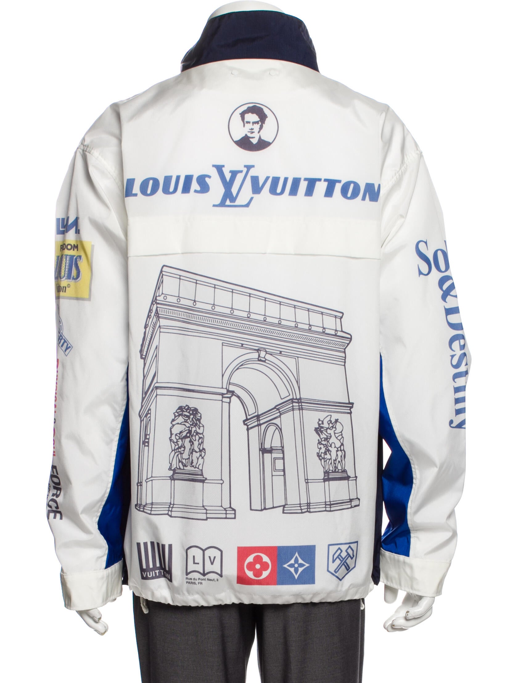 Louis Vuitton 2019 Multi Logos Jacket Performance Jacket - White ...