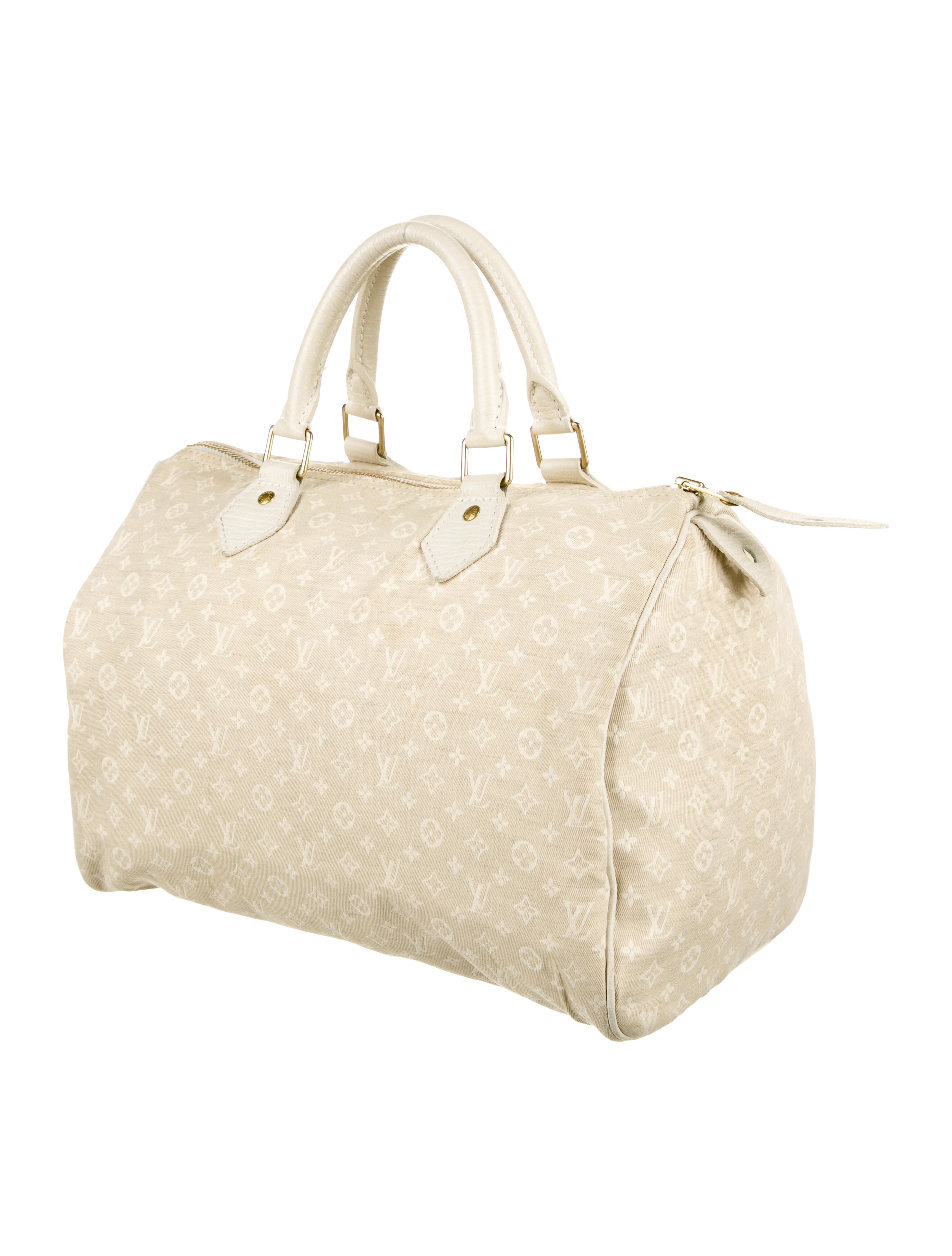 Louis Vuitton Monogram Mini Lin Speedy 30 - Neutrals Handle Bags ...