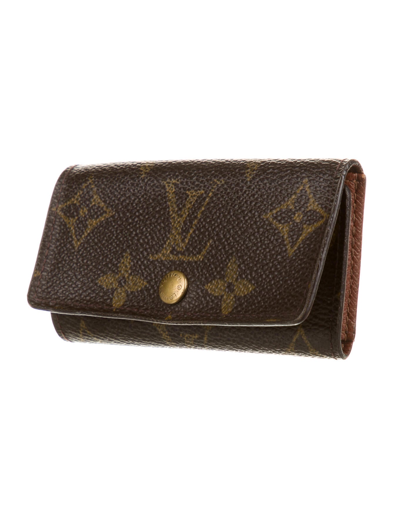 Louis Vuitton LV Monogram Leather Key Holder - Brown Wallets ...