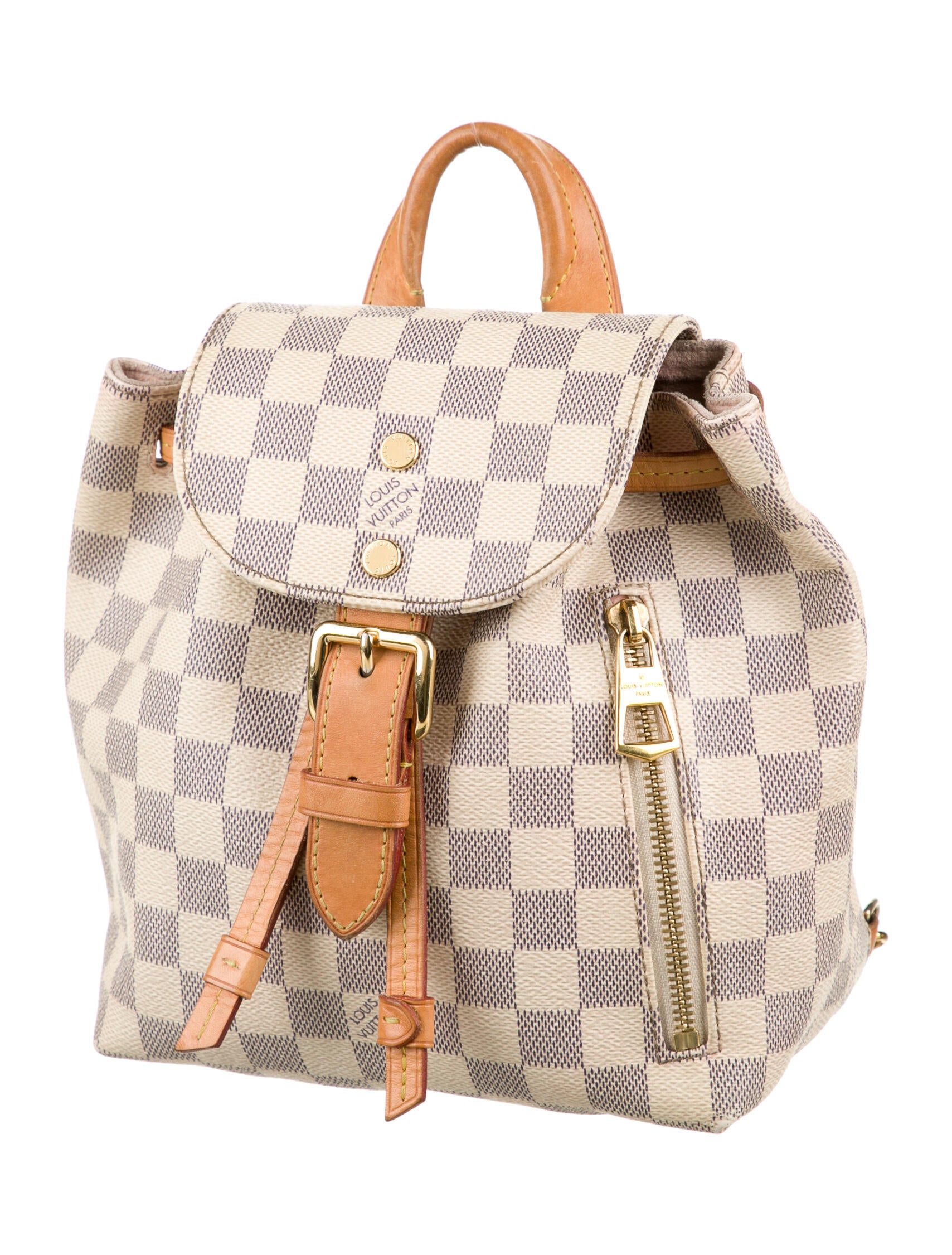 Louis Vuitton Damier Azur Sperone BB - Neutrals Backpacks, Handbags ...