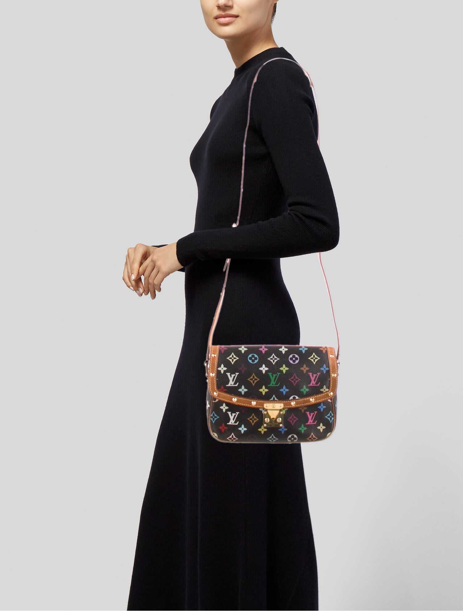 Louis Vuitton Monogram Multicolore Sologne Crossbody Bag - Black ...
