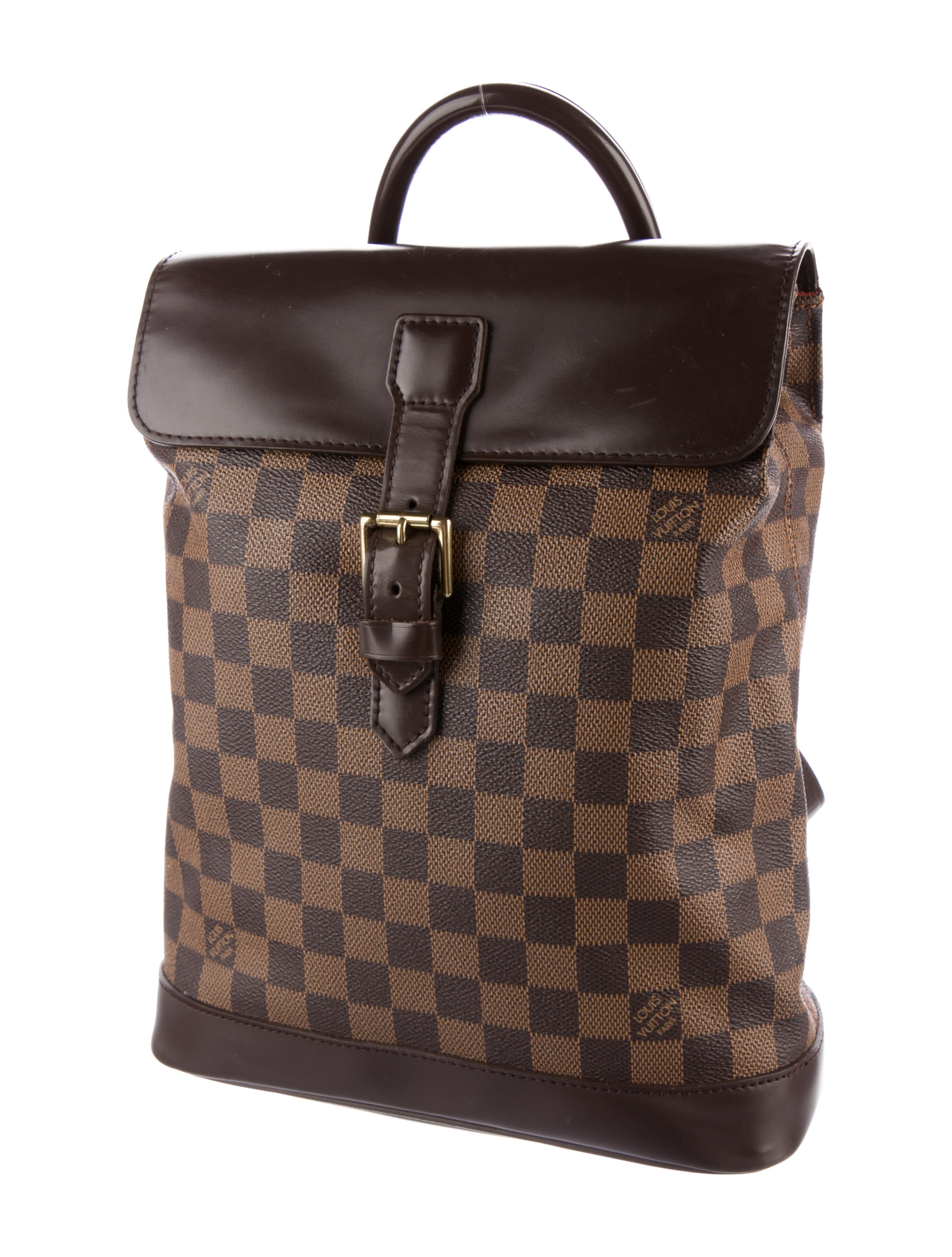Louis Vuitton Damier Ebene Soho Backpack - Brown Backpacks, Handbags ...