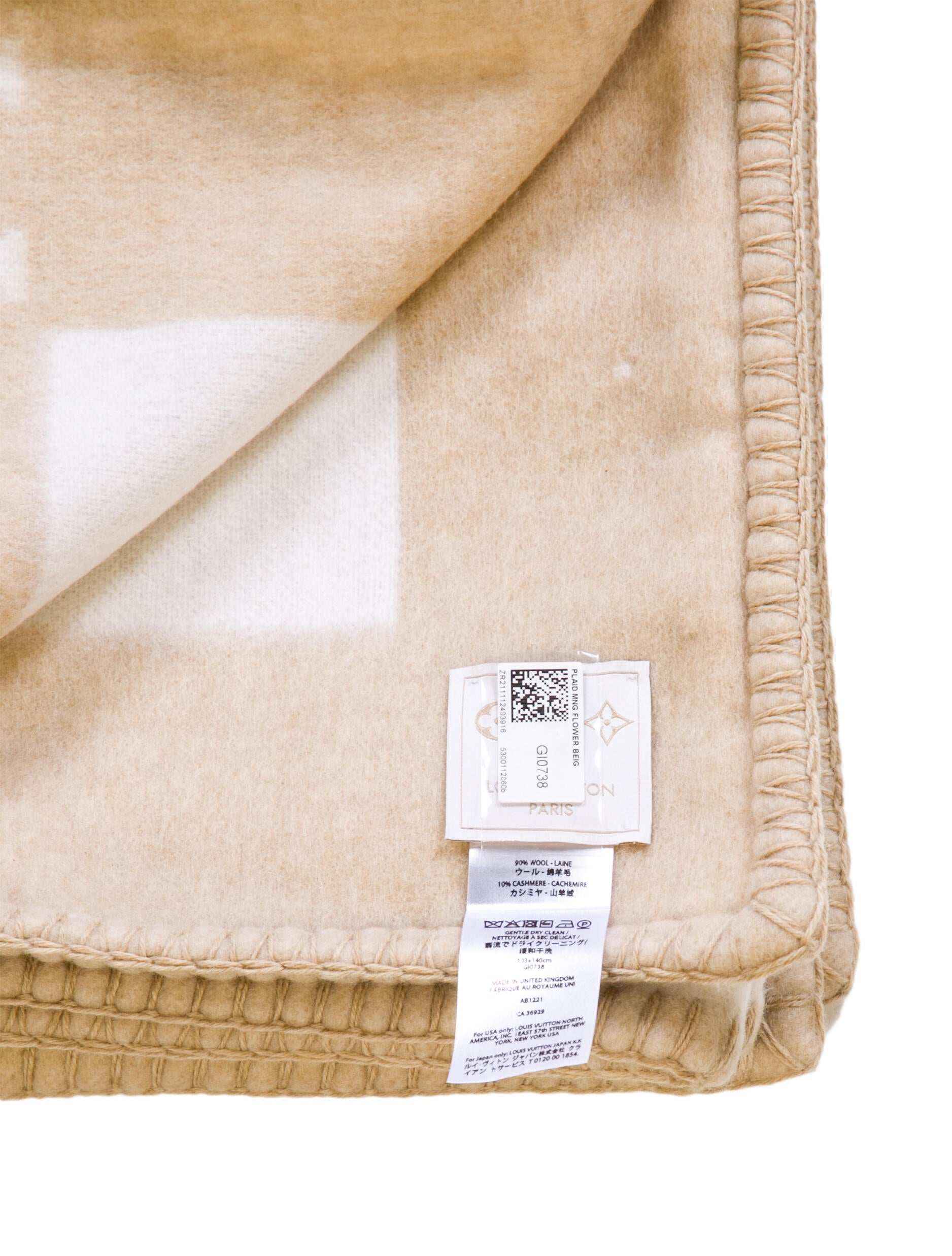 Louis Vuitton Plaid Monogram Flowers - Neutrals Bath, Bedding & Bath ...