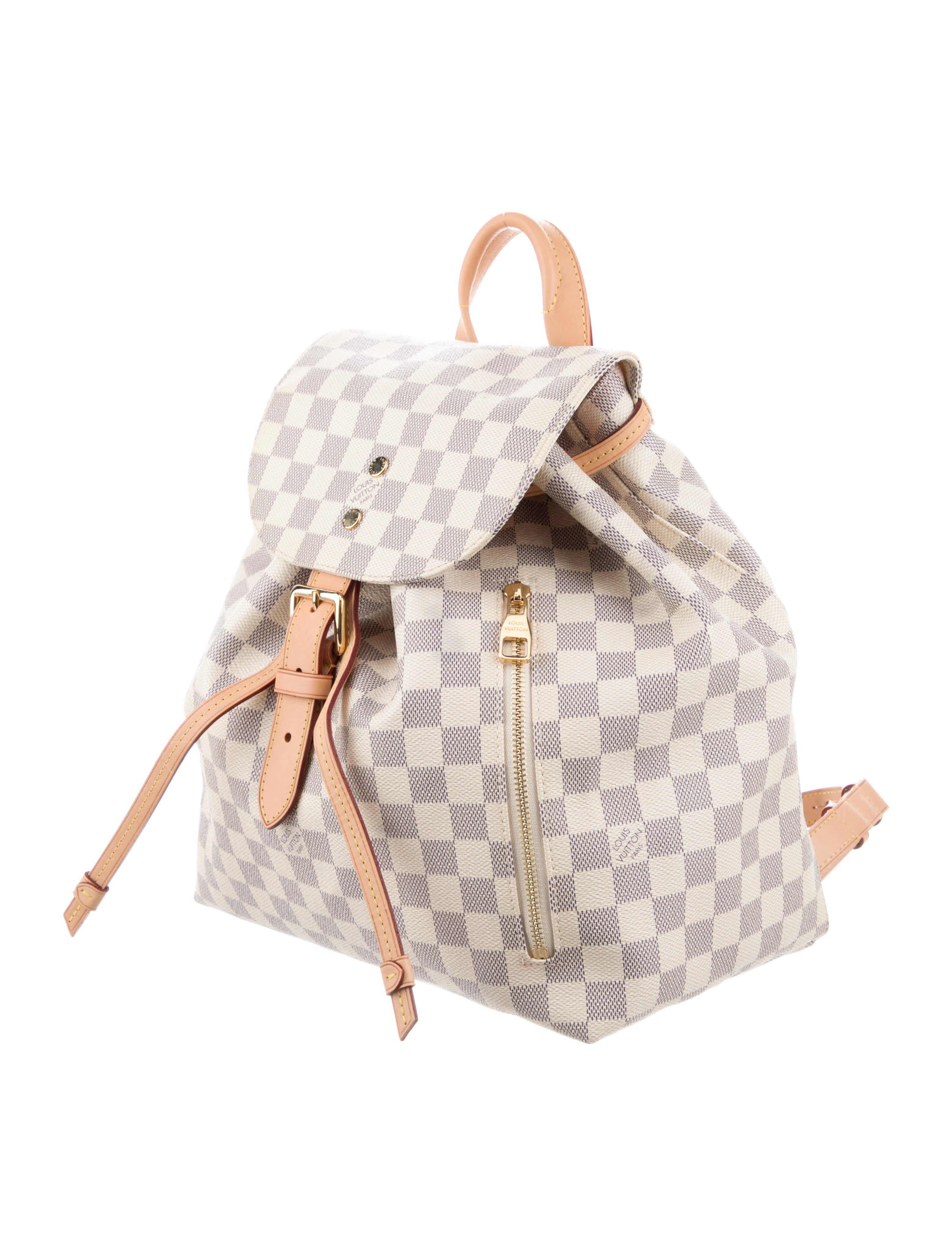 Louis Vuitton Damier Azur Sperone BB - Neutrals Backpacks, Handbags ...