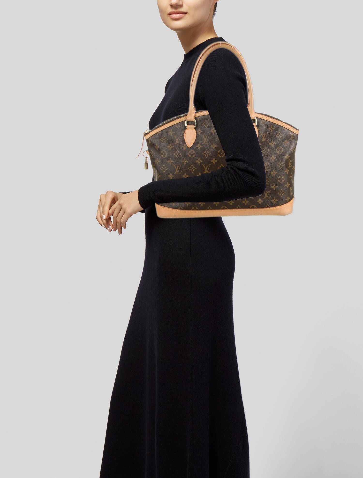 Louis Vuitton Monogram Lockit Horizontal - Brown Handle Bags, Handbags ...