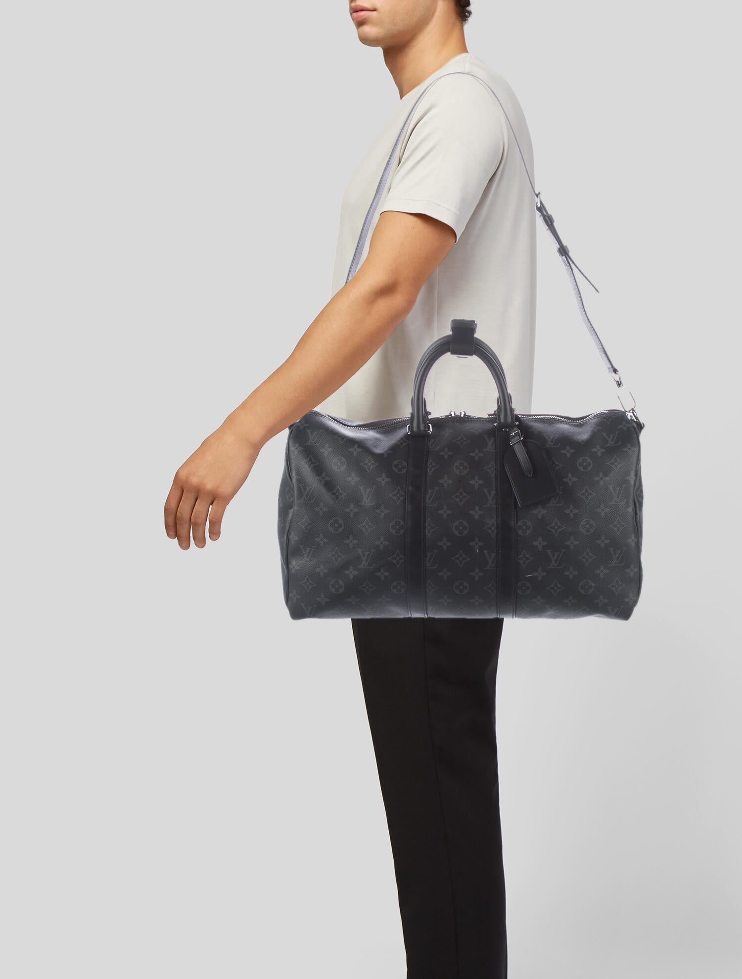 Louis Vuitton Monogram Eclipse Keepall Bandoulière 45 - Black Weekenders, Bags - LOU640255 | The ...