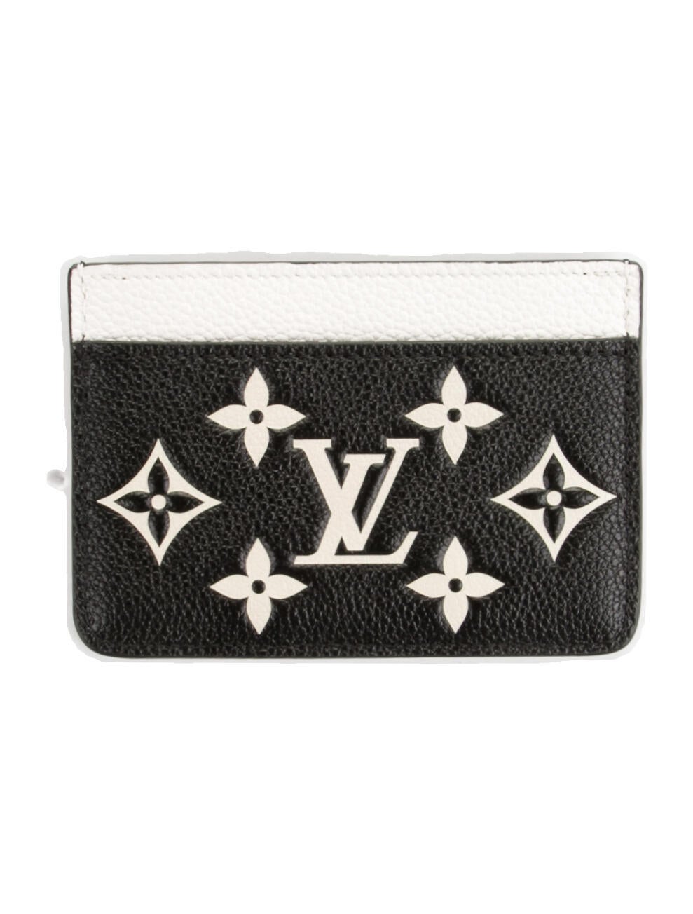 Louis Vuitton LV Monogram Empreinte Leather Card Case - Black Wallets ...