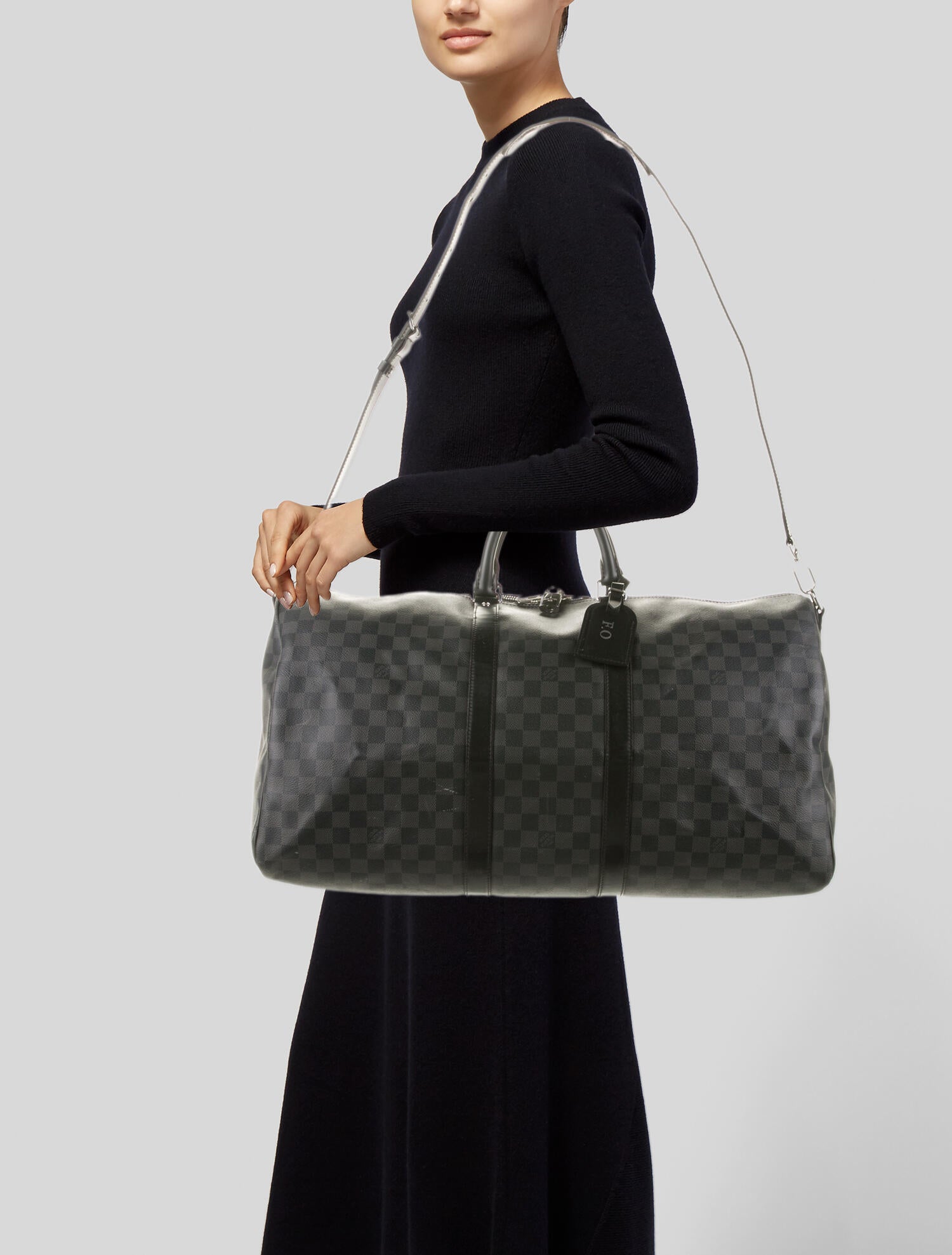 Louis Vuitton Monogram Keepall Bandoulière 55 - Black Weekenders, Bags ...