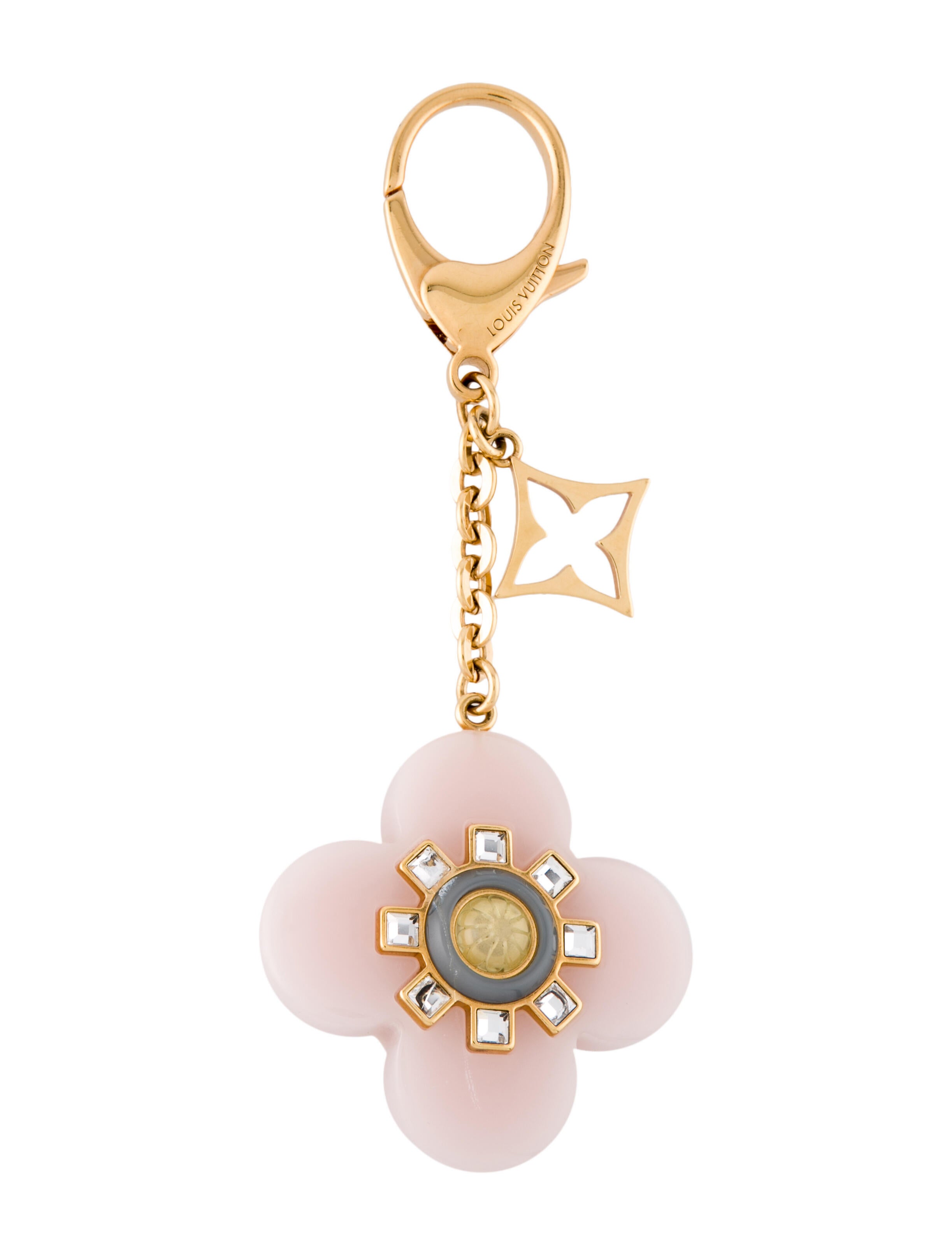 Louis Vuitton Monogram Tortoise Shell Keychain - Gold Keychains ...