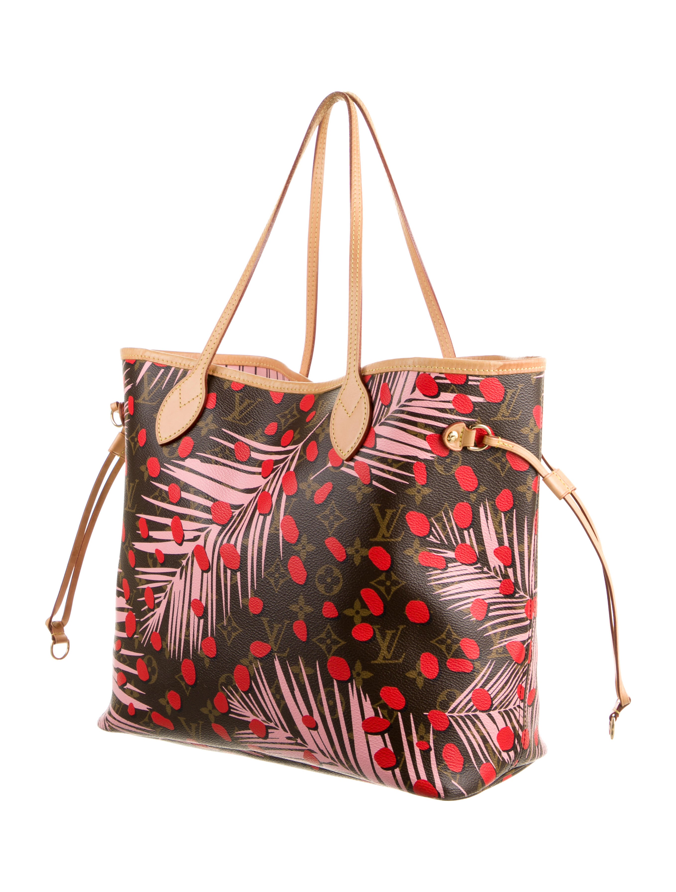 Louis Vuitton Monogram Jungle Dots Neverfull MM w/Pouch - Brown Totes ...