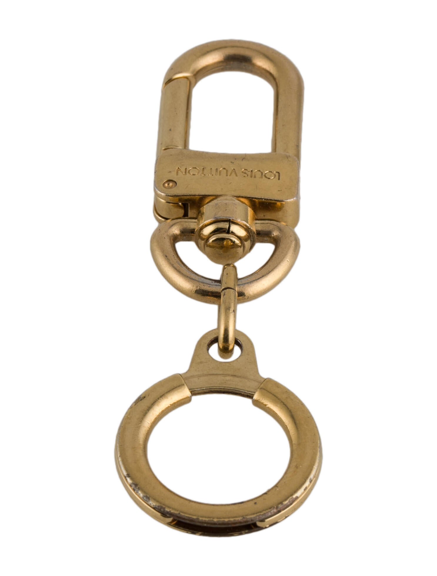 Louis Vuitton Monogram Tortoise Shell Keychain - Gold Keychains ...