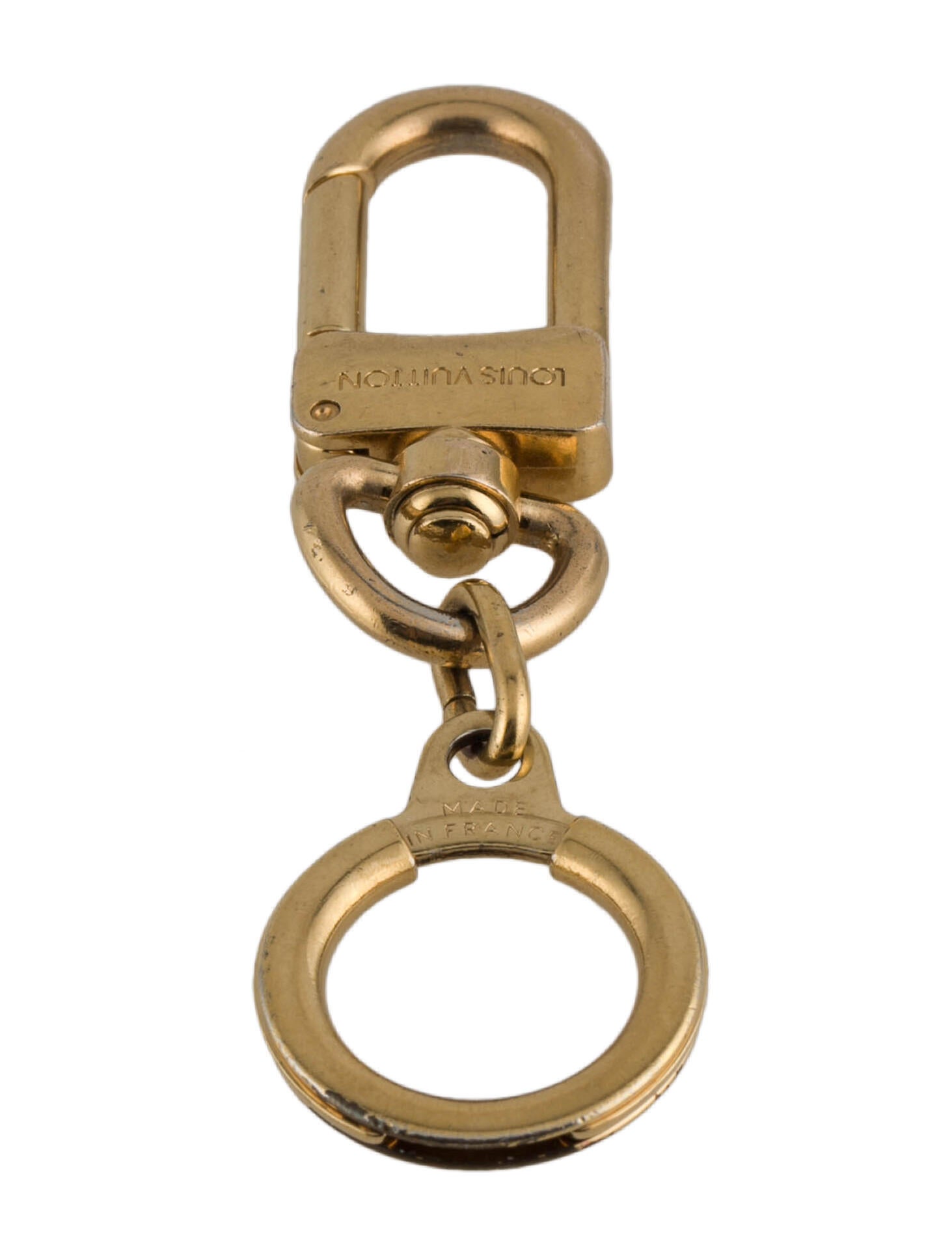 Louis Vuitton Monogram Tortoise Shell Keychain - Gold Keychains ...