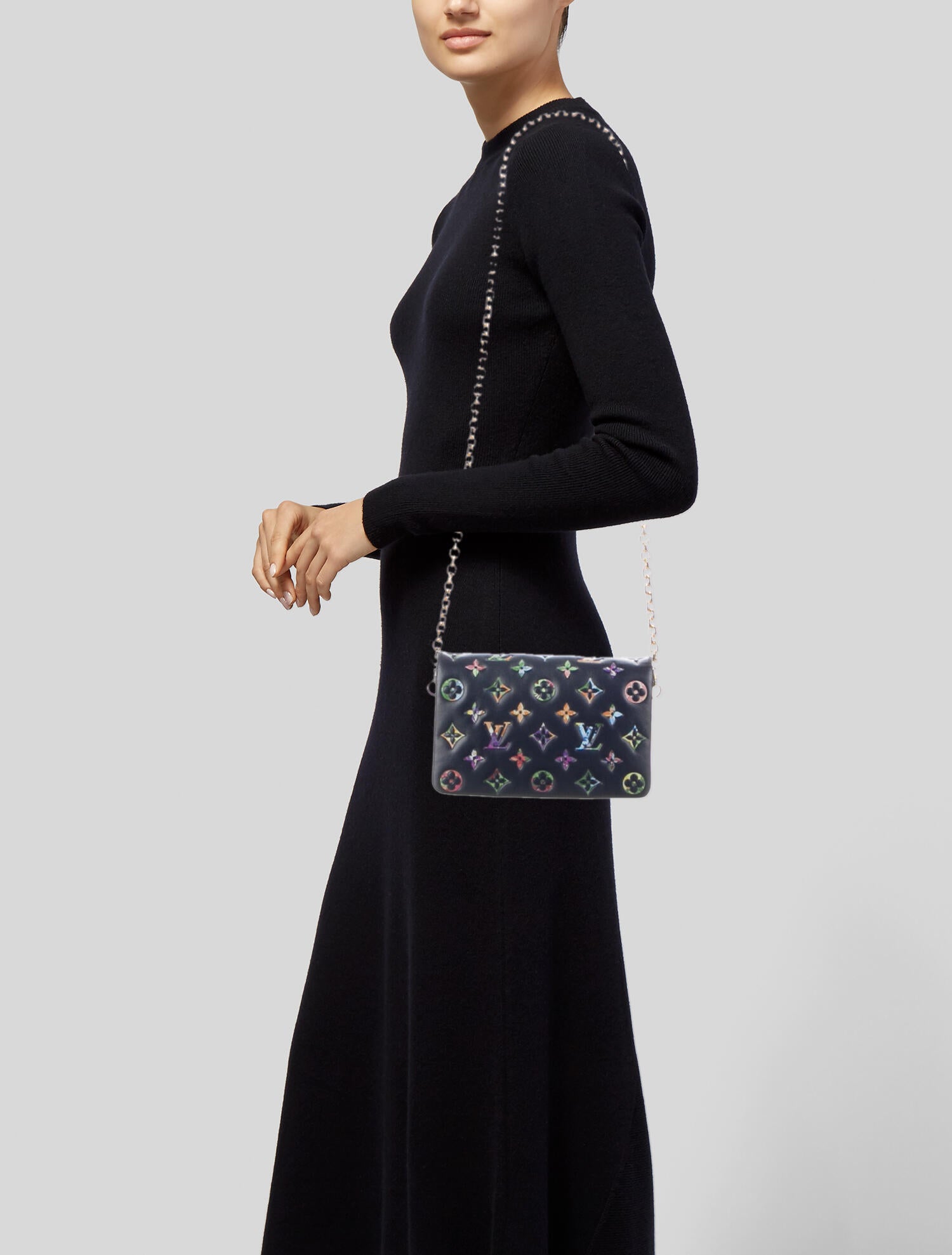 Louis Vuitton Monogram Garden Pochette Coussin - Blue Shoulder Bags ...