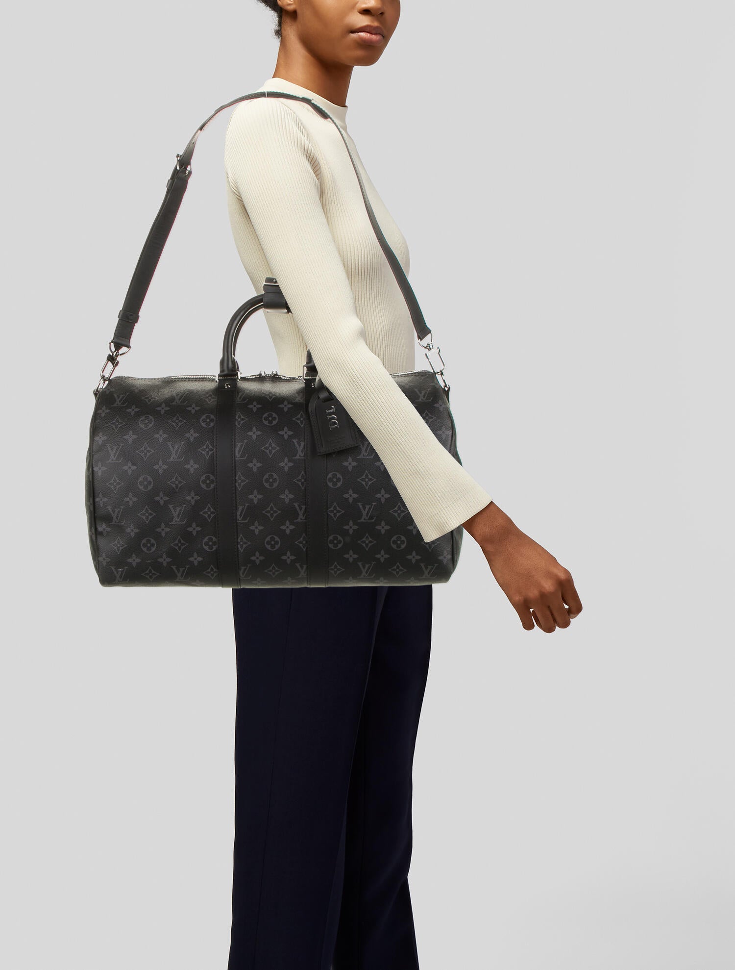Louis Vuitton Monogram Eclipse Keepall Bandouliere 45 - Black Weekenders, Bags - LOU667982 | The ...
