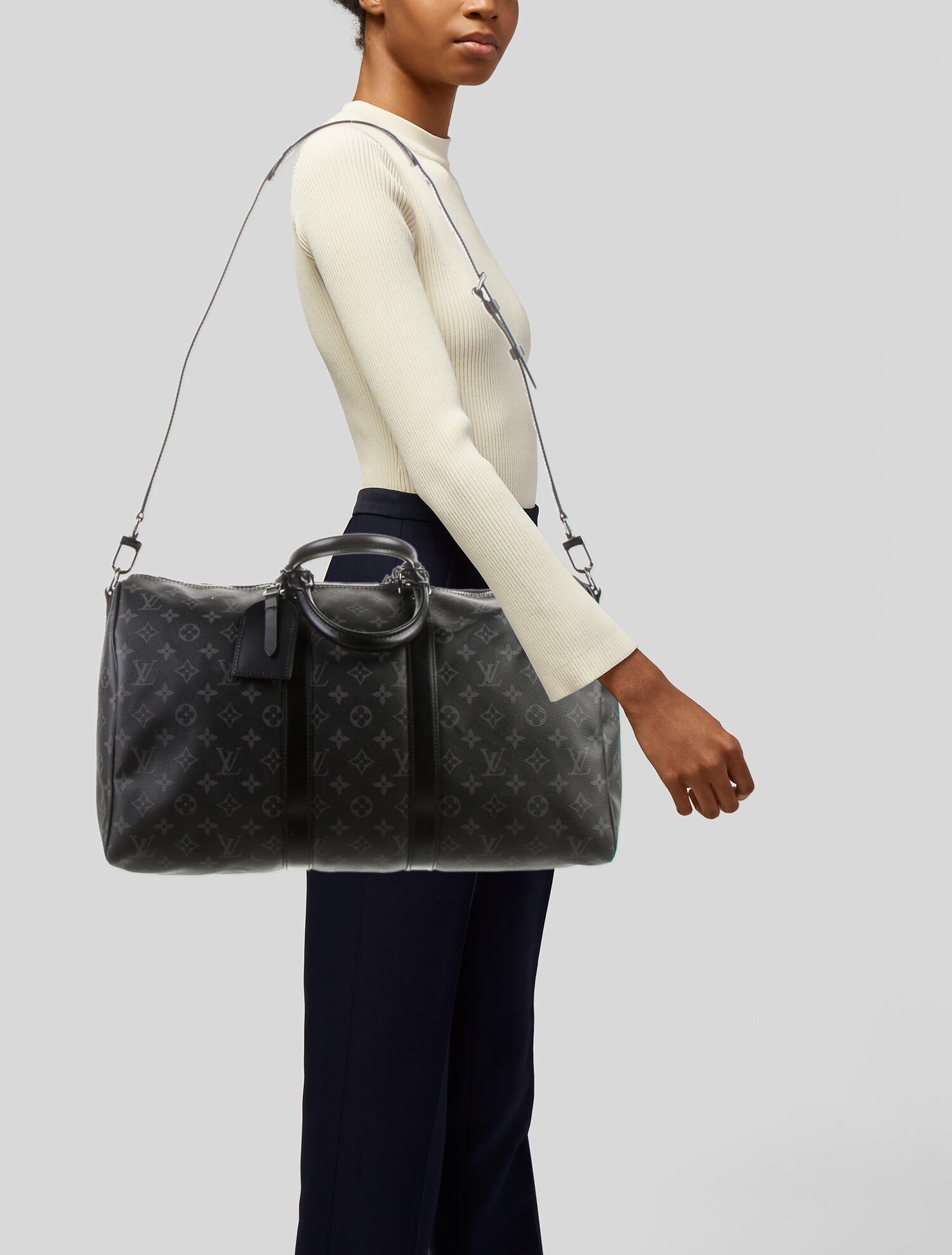 Louis Vuitton Monogram Eclipse Keepall Bandoulière 45 - Black Weekenders, Bags - LOU502111 | The ...