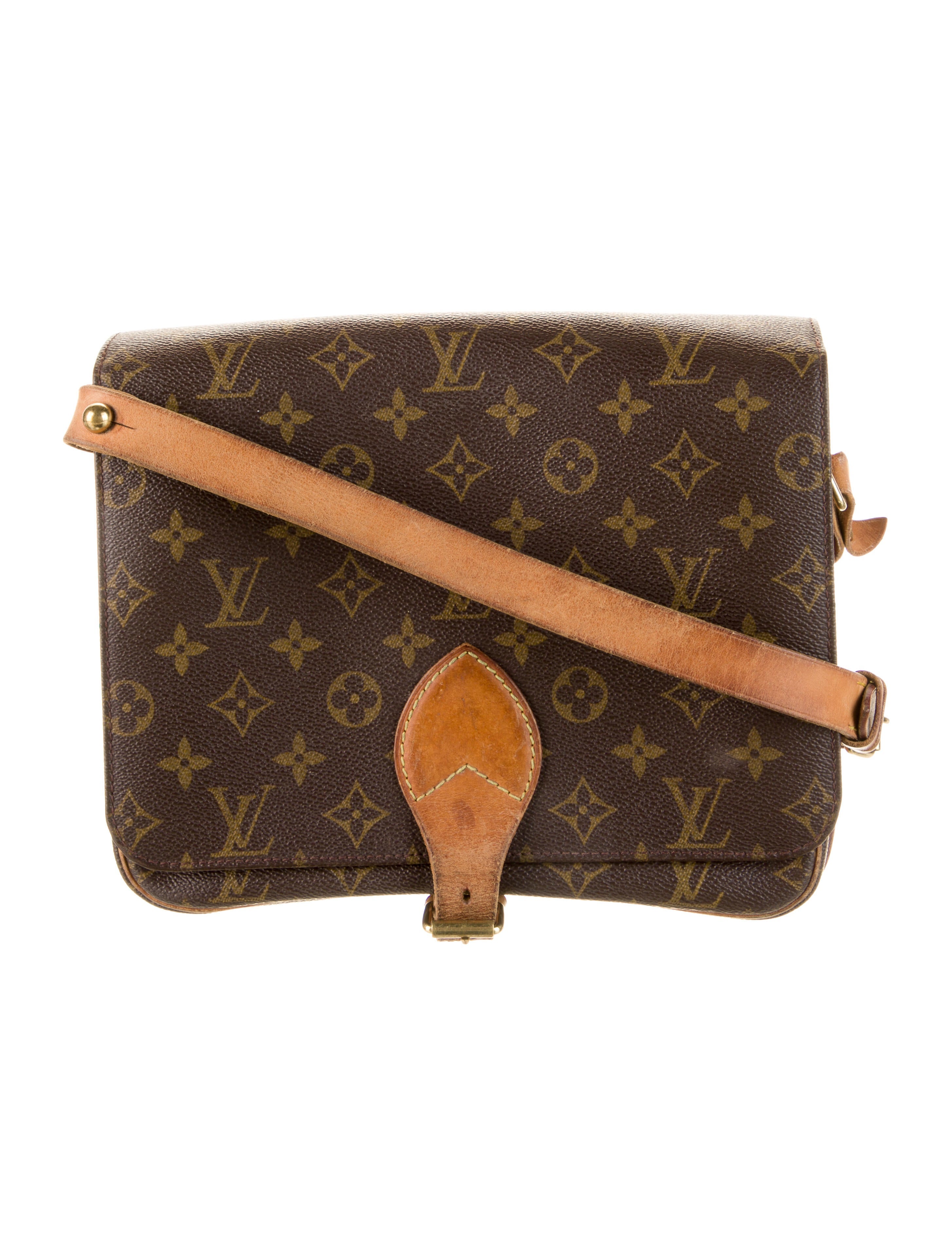 Louis Vuitton Vintage Monogram Marly Dragonne Pochette - Brown ...