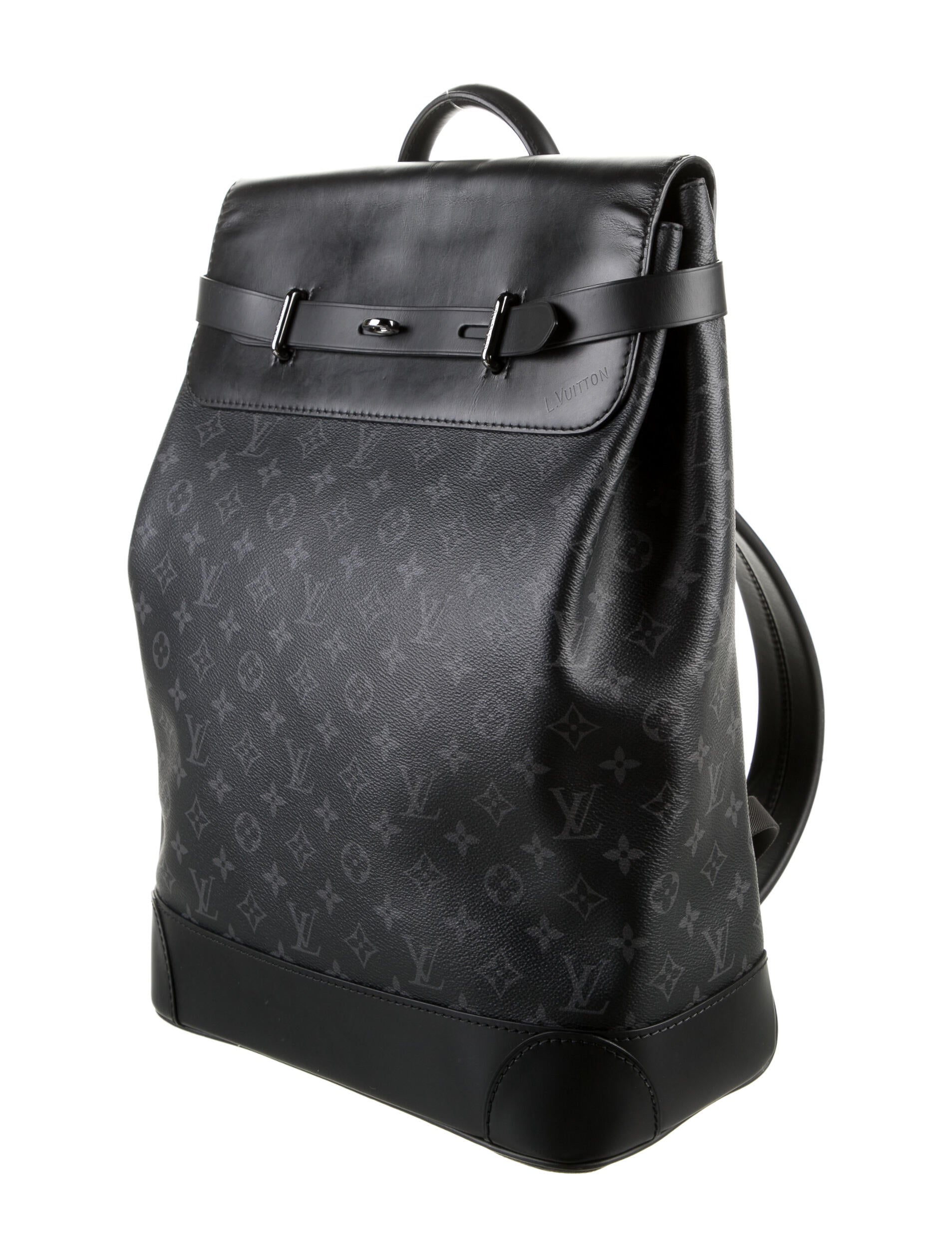 Louis Vuitton Monogram Eclipse Steamer Backpack - Black Backpacks, Bags ...