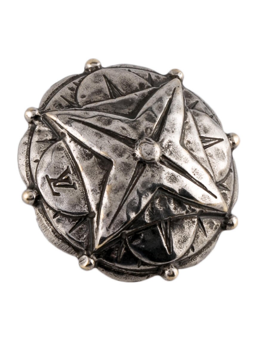 Louis Vuitton LV Logo Pin - Silver-Tone Metal Pin, Brooches - LOU673945 ...