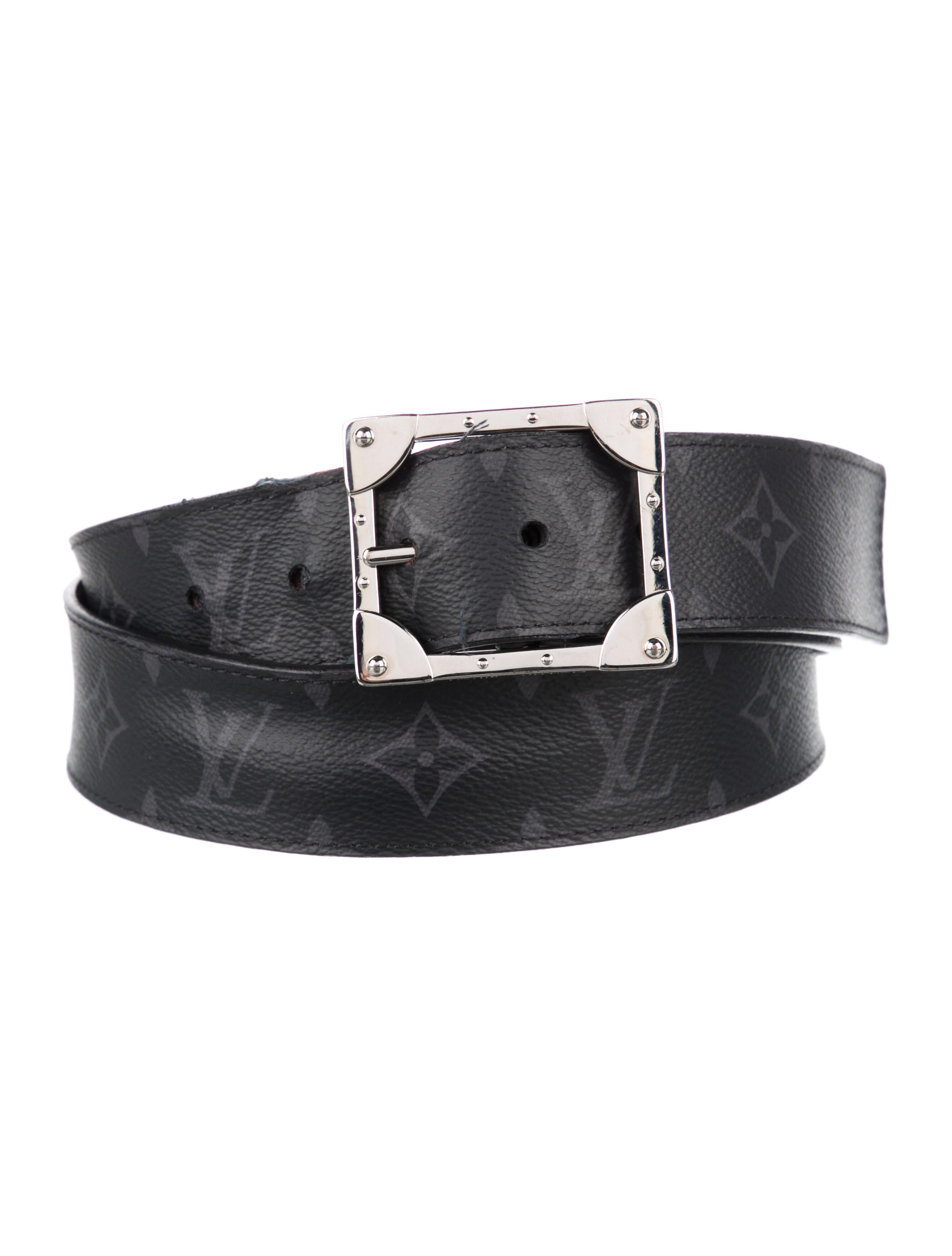 Louis Vuitton LV Trunk Monogram Eclipse Waist Belt - Black Belts ...