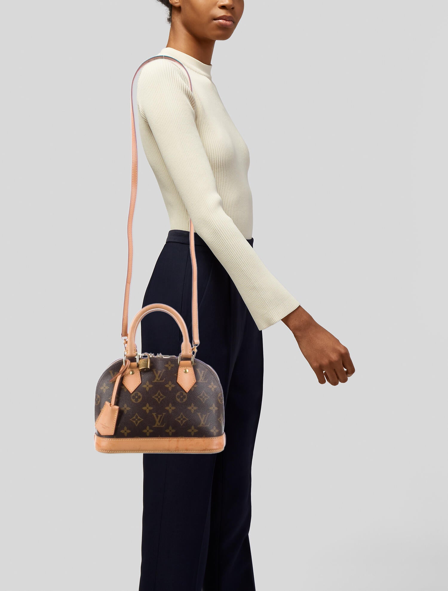 Louis Vuitton Monogram Alma PM - Brown Handle Bags, Handbags ...