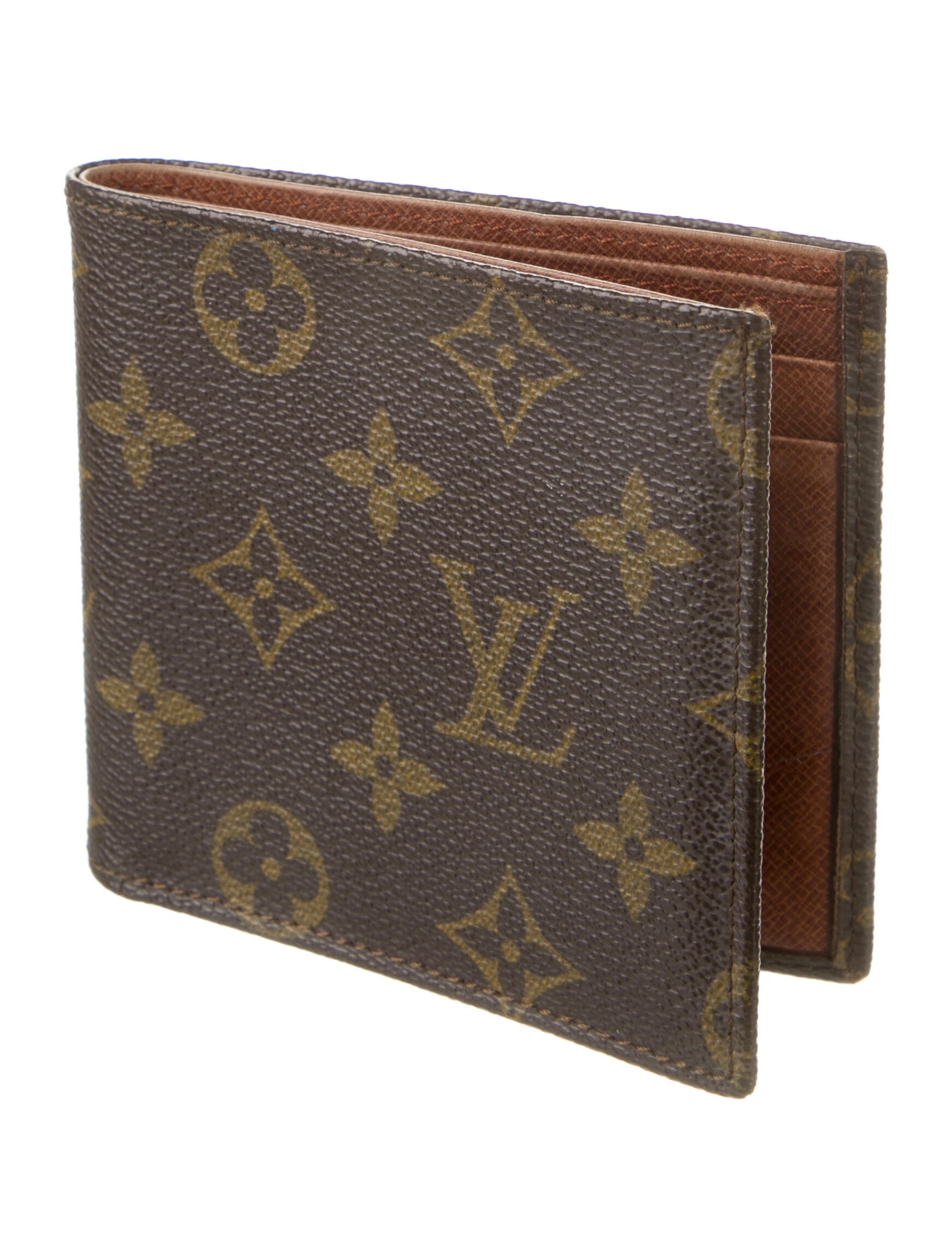 Louis Vuitton LV Monogram Coated Canvas Bifold Wallet - Brown Wallets ...