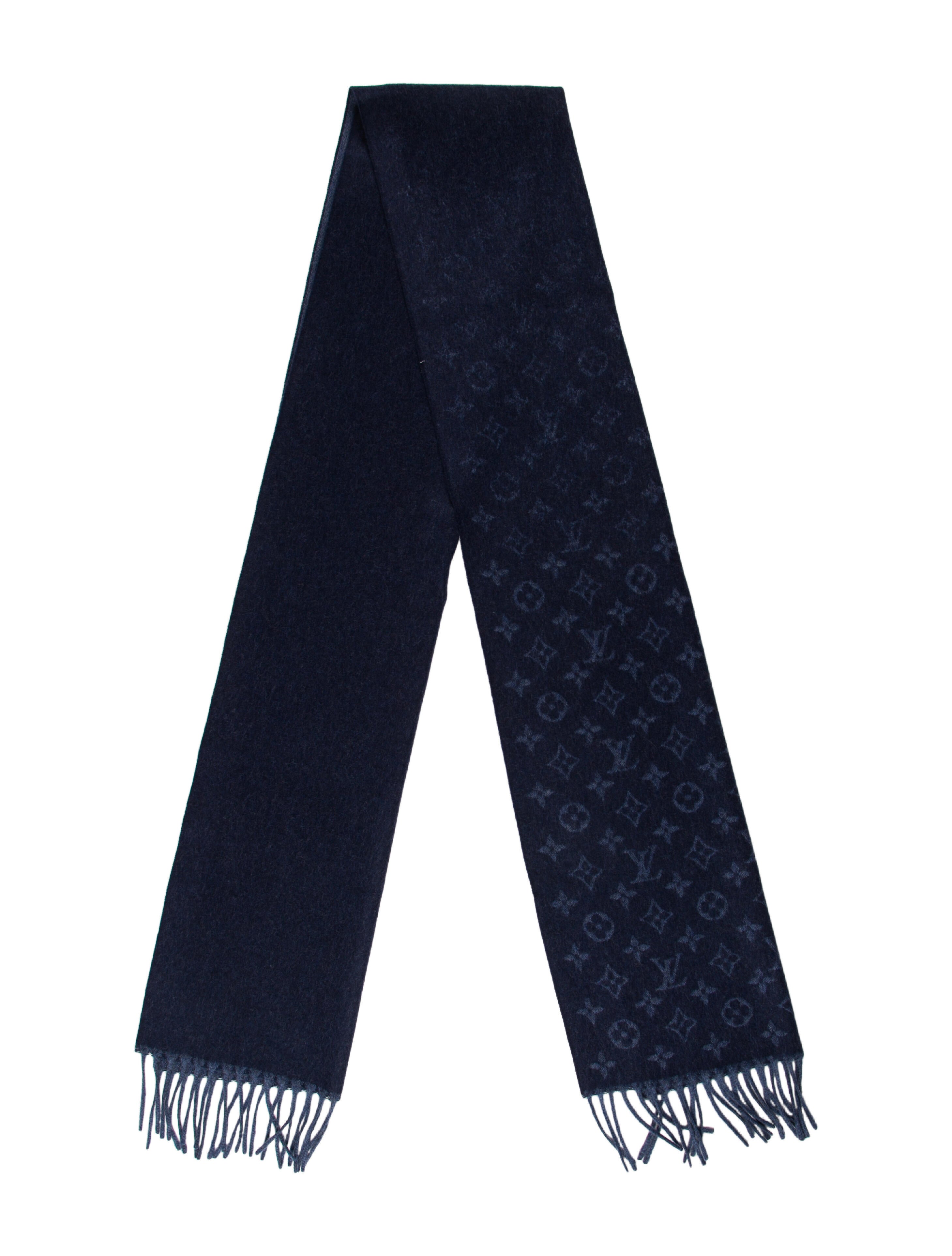 Louis Vuitton Petit Damier Wool Scarf - Black Scarves, Accessories ...